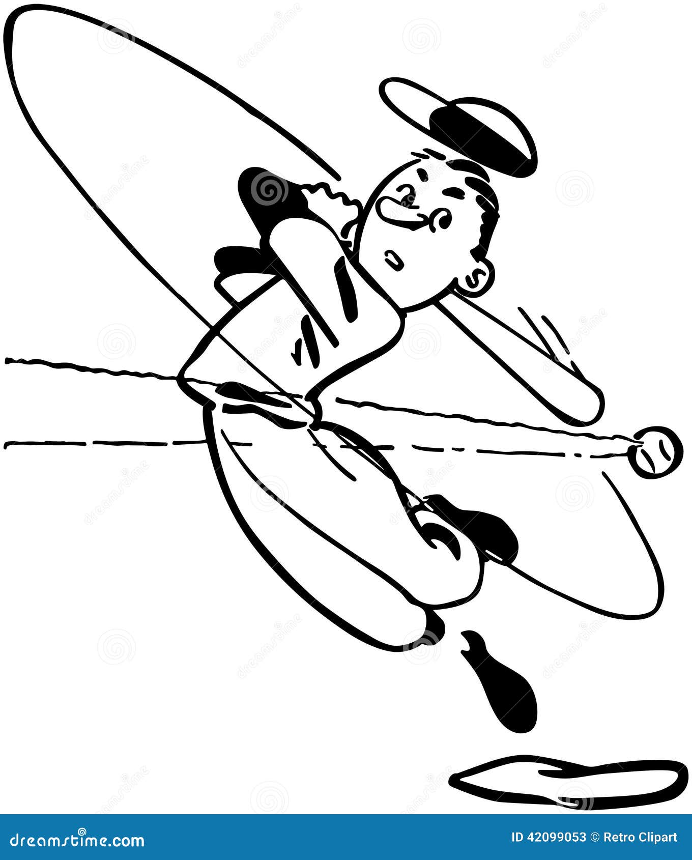 Baseball Strikeout stock vector. Illustration of nostalgia - 42099053