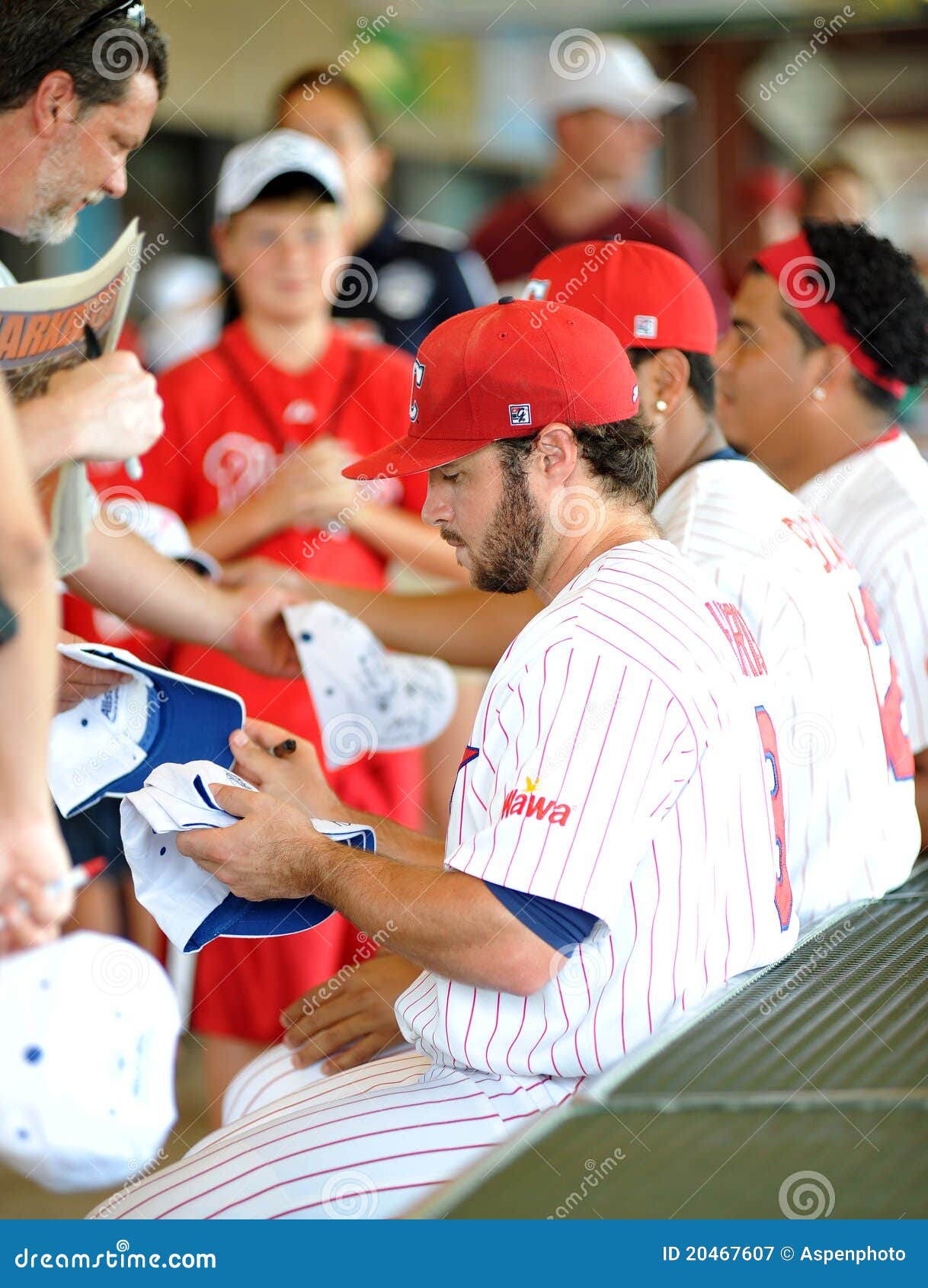 Baseball Team Autographs - Camden Riversharks Editorial Photography ...