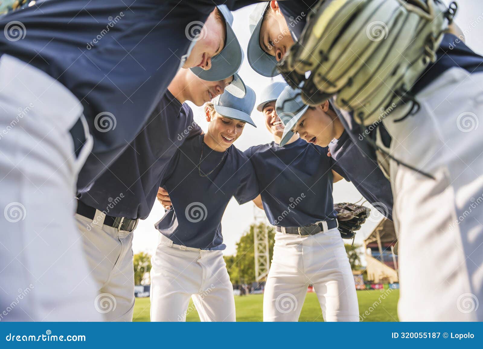 Baseball Team Having Fun Together for the Victory Stock Image - Image ...