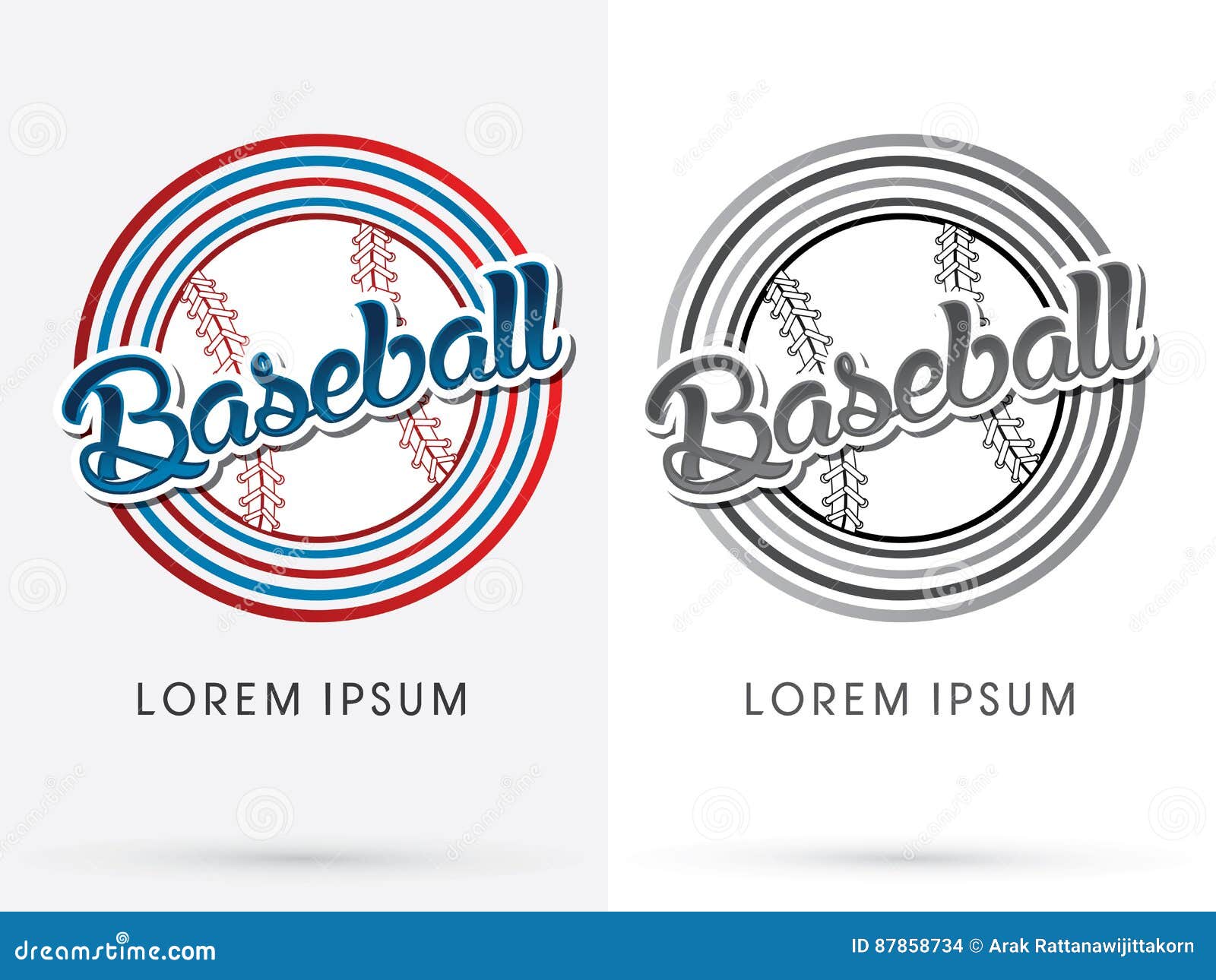 Baseball text graphic stock vector. Illustration of design - 87858734