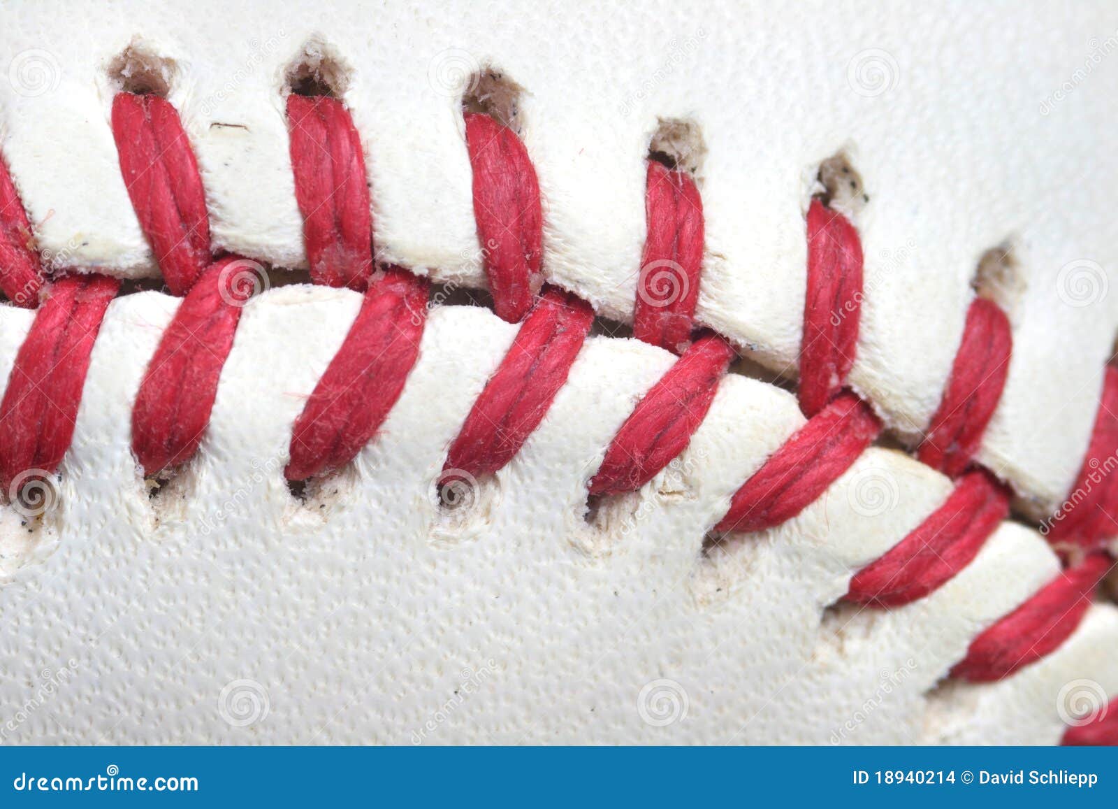 Baseball Threads Macro stock photo. Image of sphere, leather - 18940214
