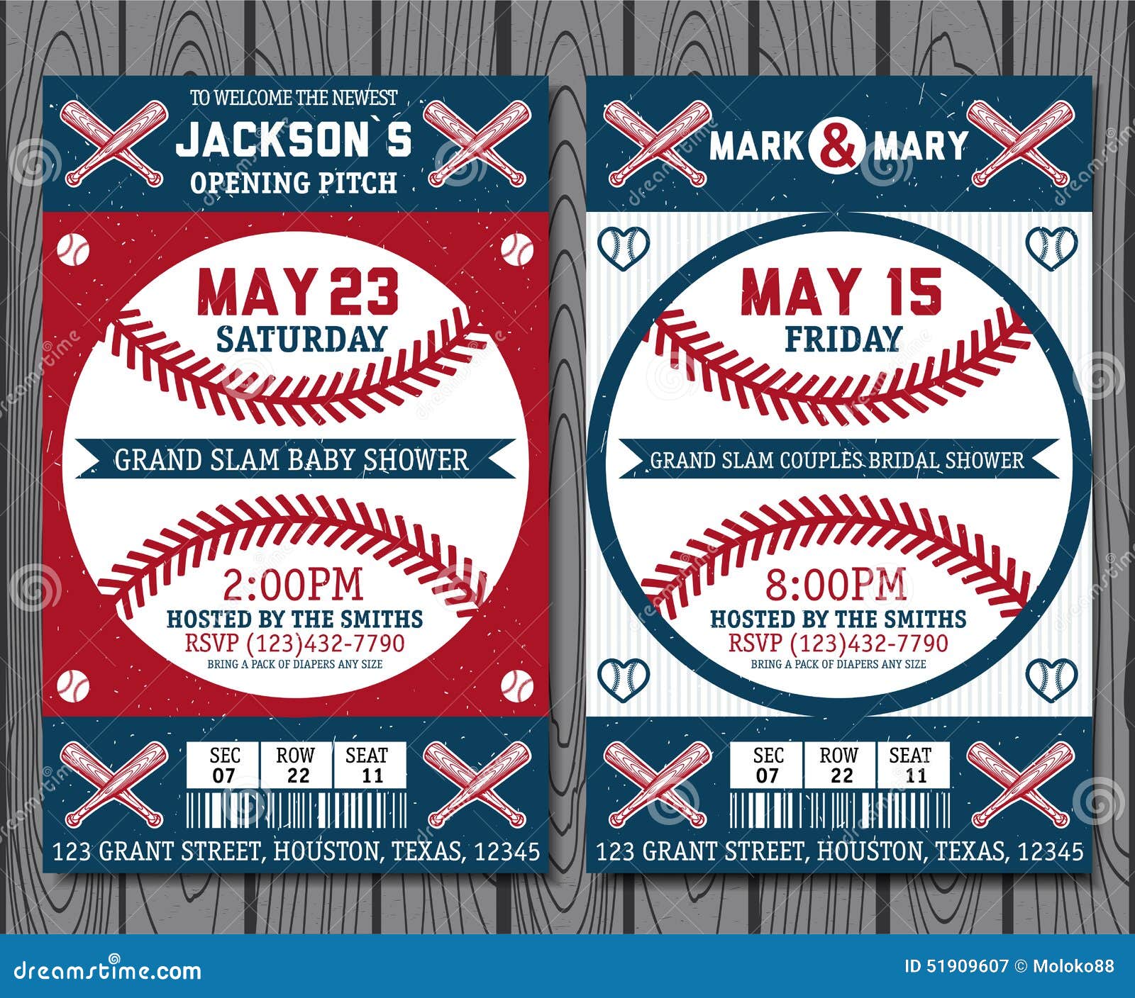 Baseball tickets stock vector. Illustration of element - 51909607