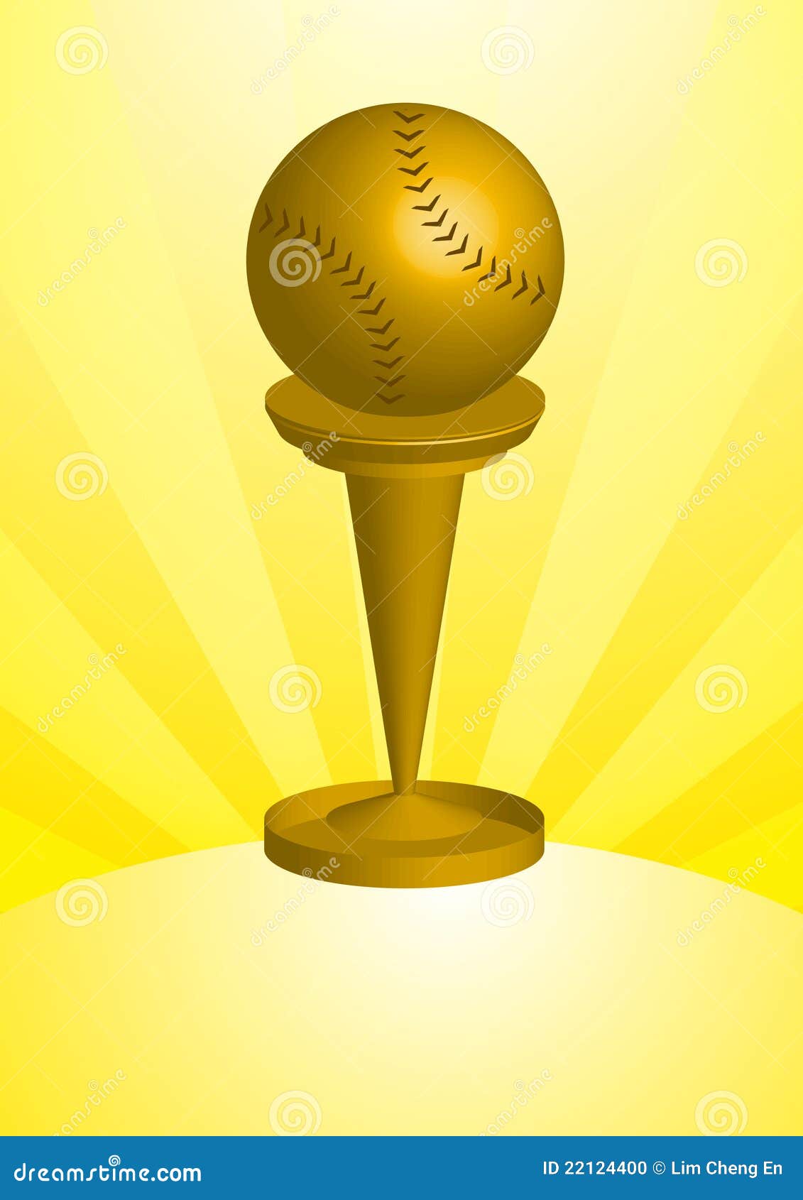 Baseball Trophy stock illustration. Illustration of player - 22124400