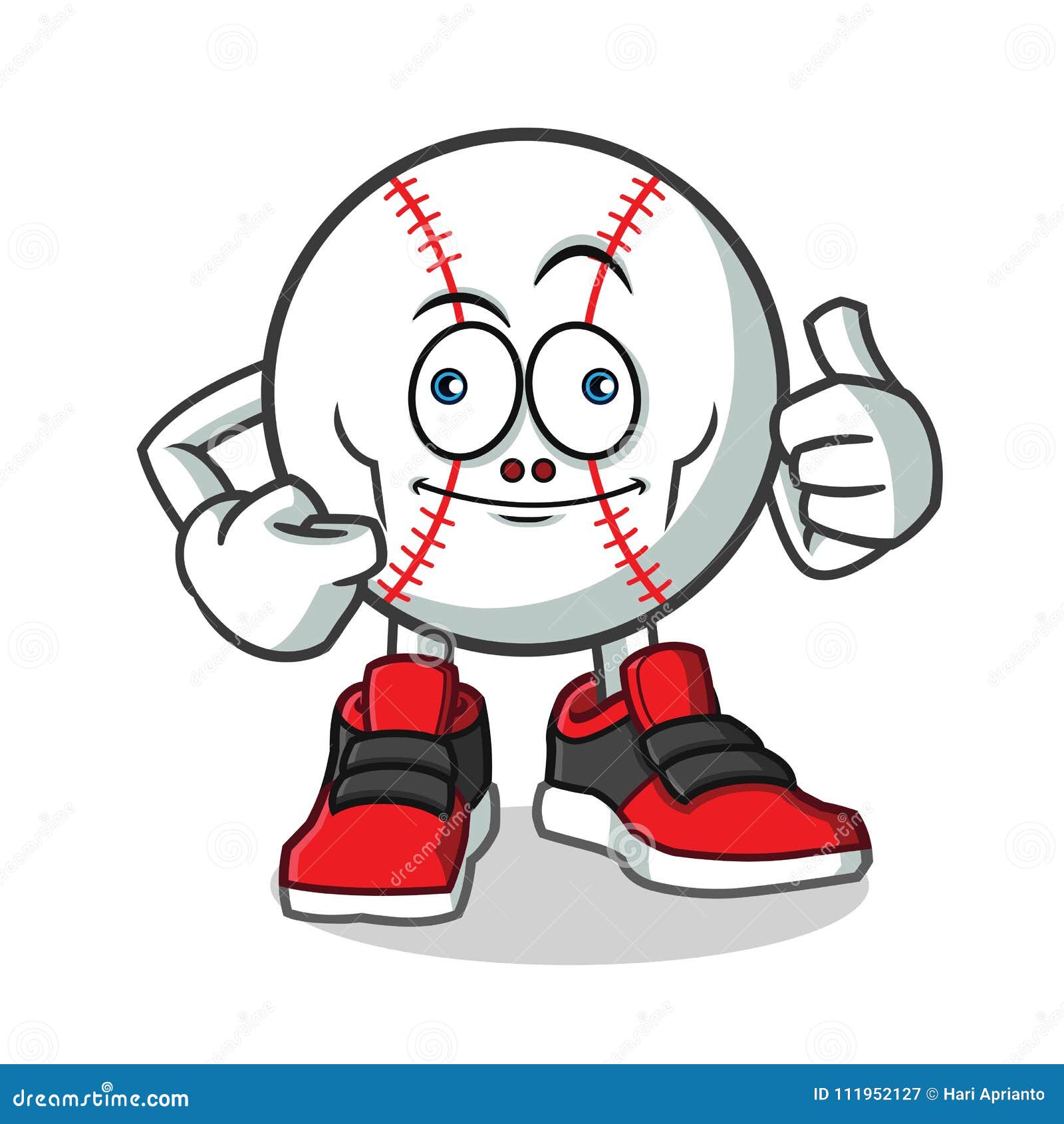 Baseball Ugly Mascot Vector Cartoon Illustration Stock Vector ...