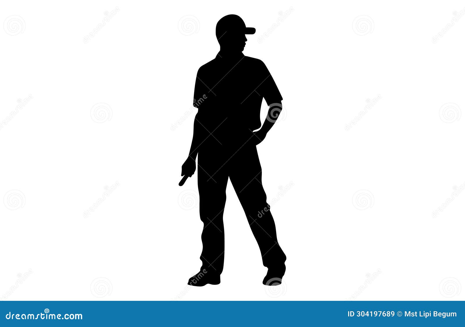 Baseball Umpire Vector Silhouette,Baseball Umpire Decision Indication ...