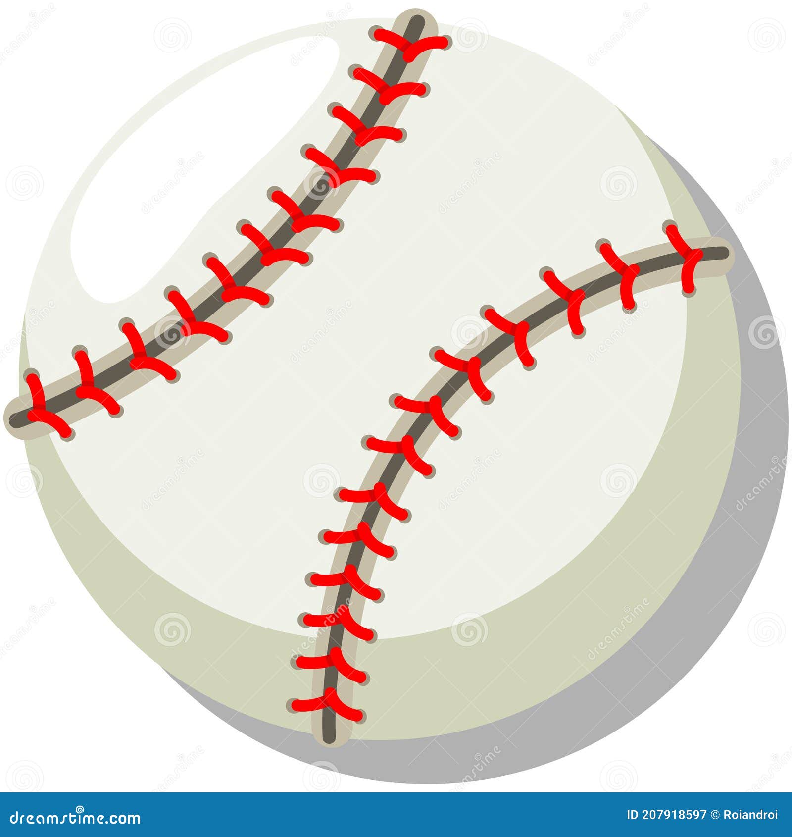 Baseball vector icon stock vector. Illustration of american - 207918597