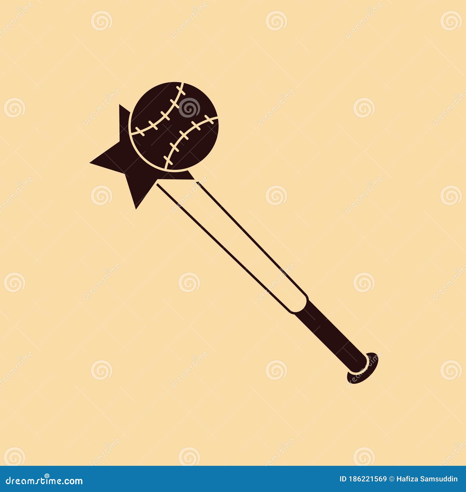 Baseball. Vector Illustration Decorative Design Stock Vector ...