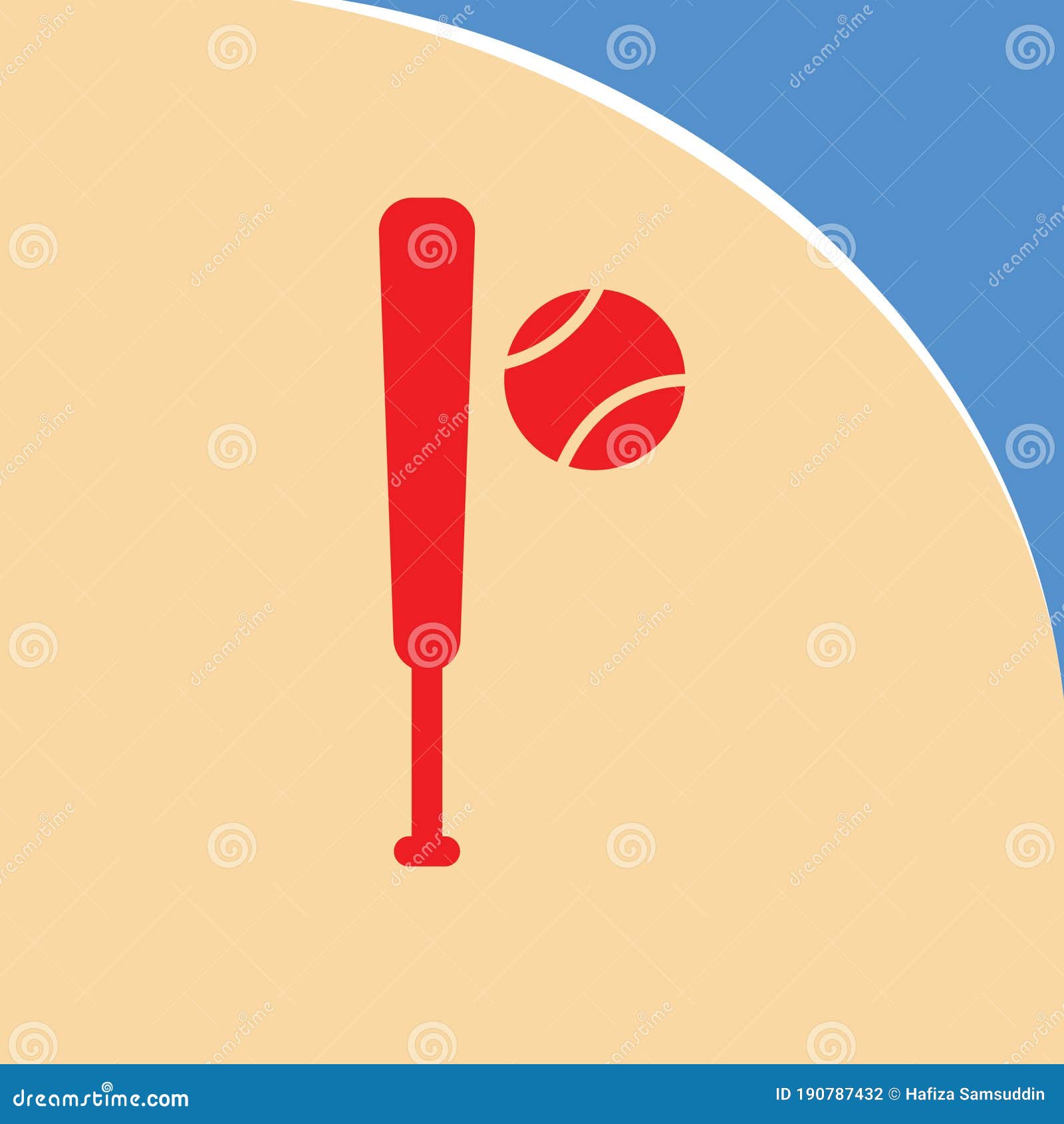 Baseball. Vector Illustration Decorative Design Stock Vector ...