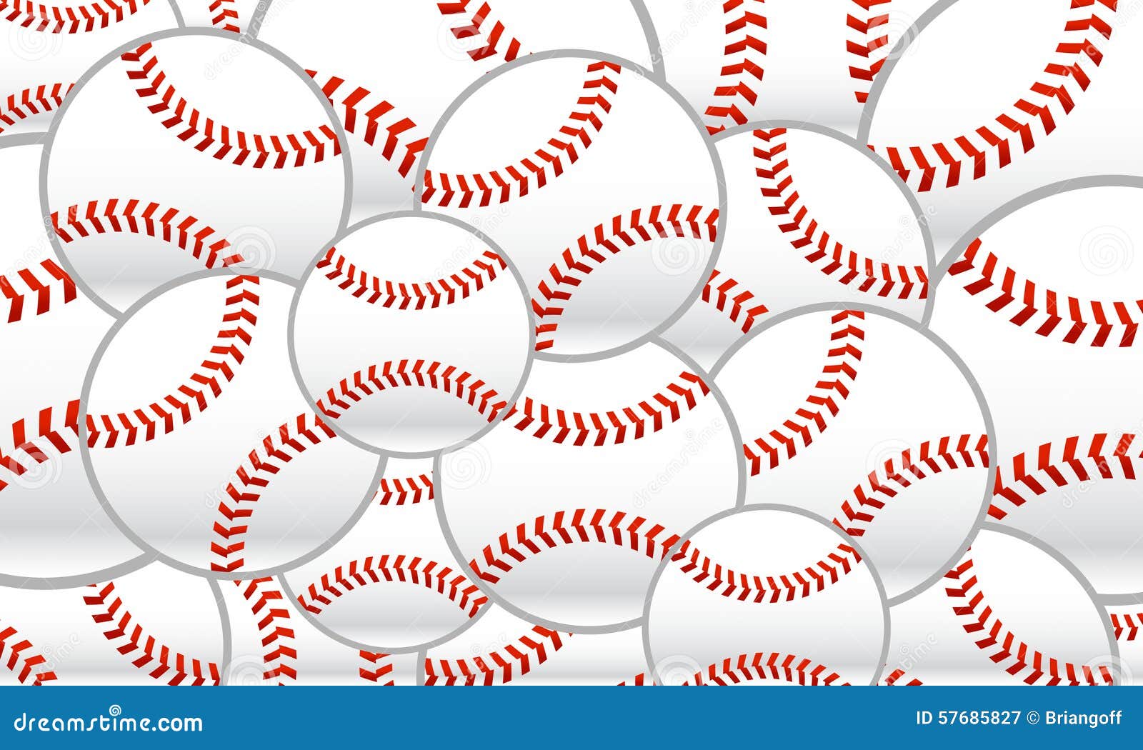 Baseball Laces Set. Baseball Stitches With Red Threads. Sports Graphic ...