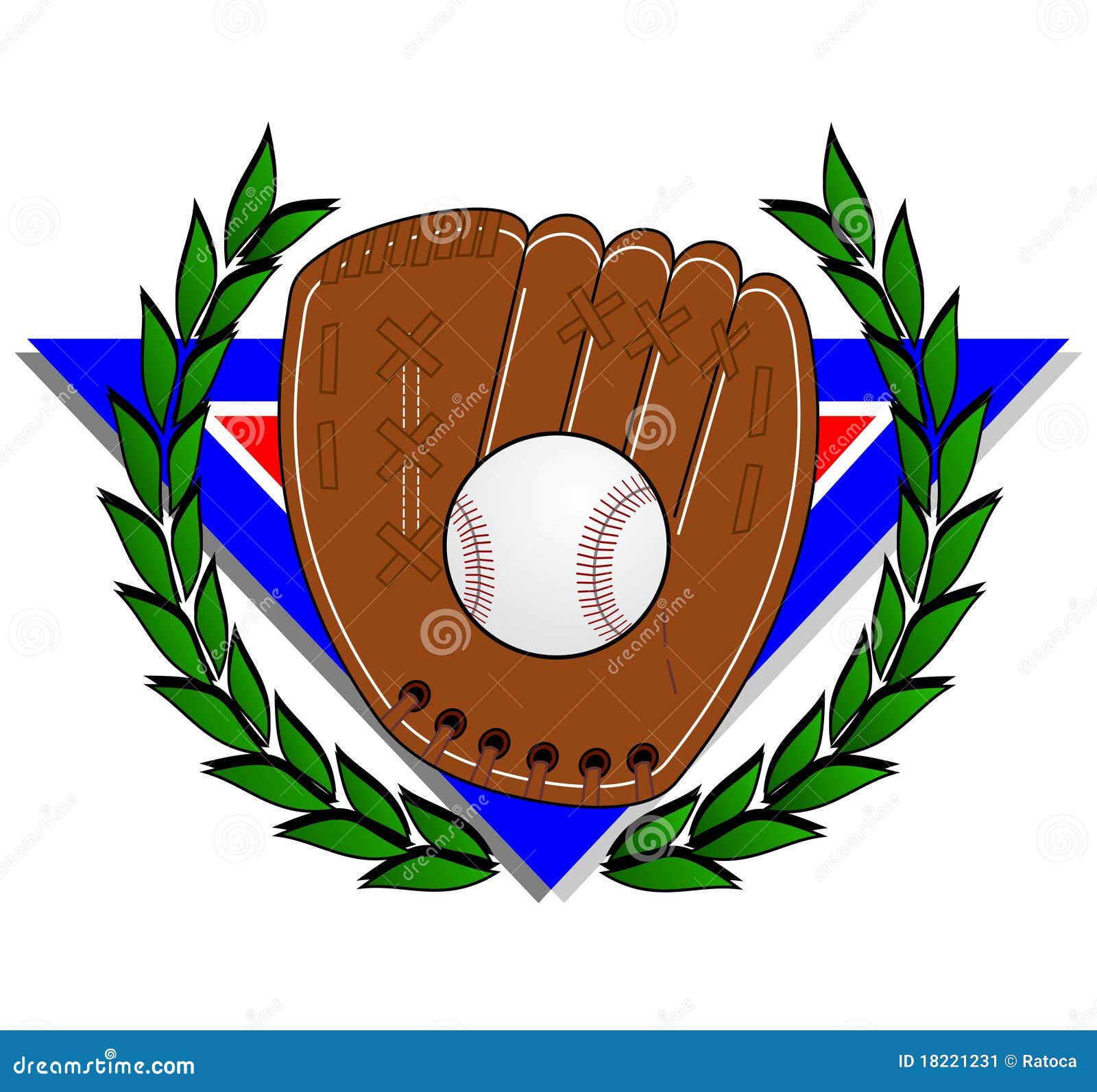 Baseball victory stock vector. Illustration of brown - 18221231