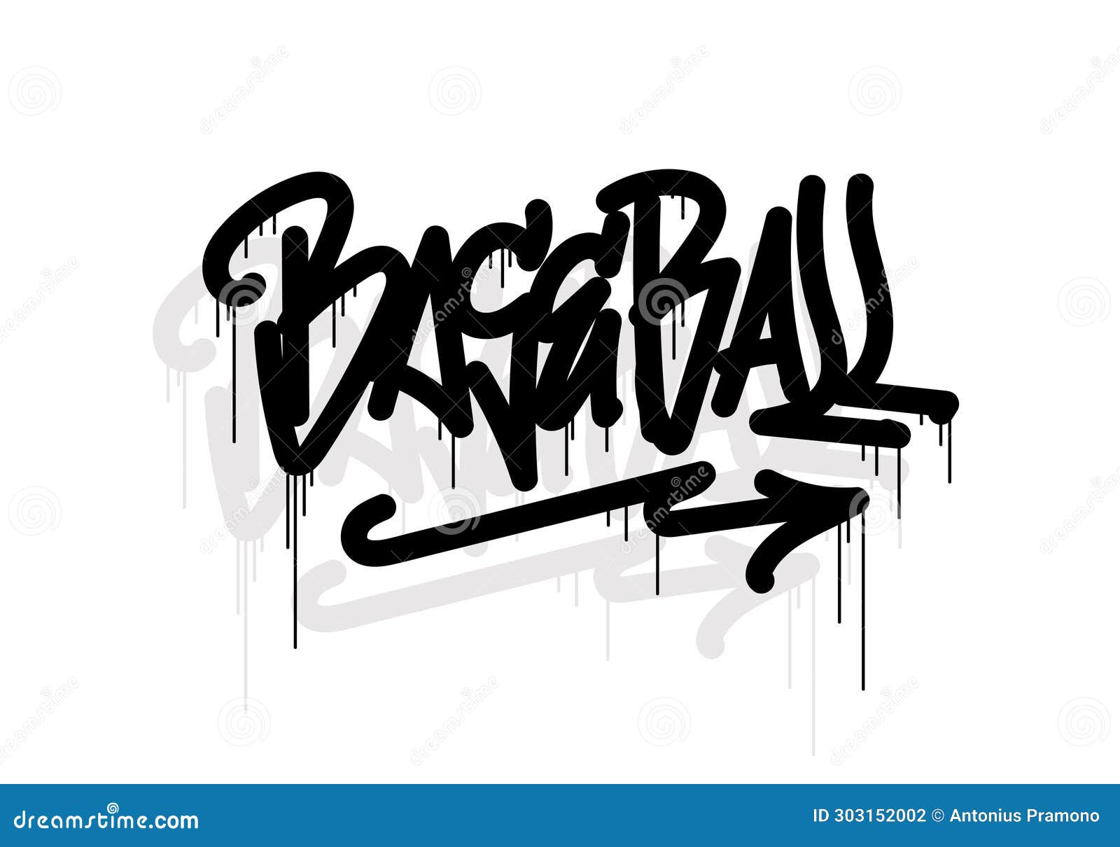 BASEBALL Word Graffiti Tag Style Stock Vector - Illustration of ...