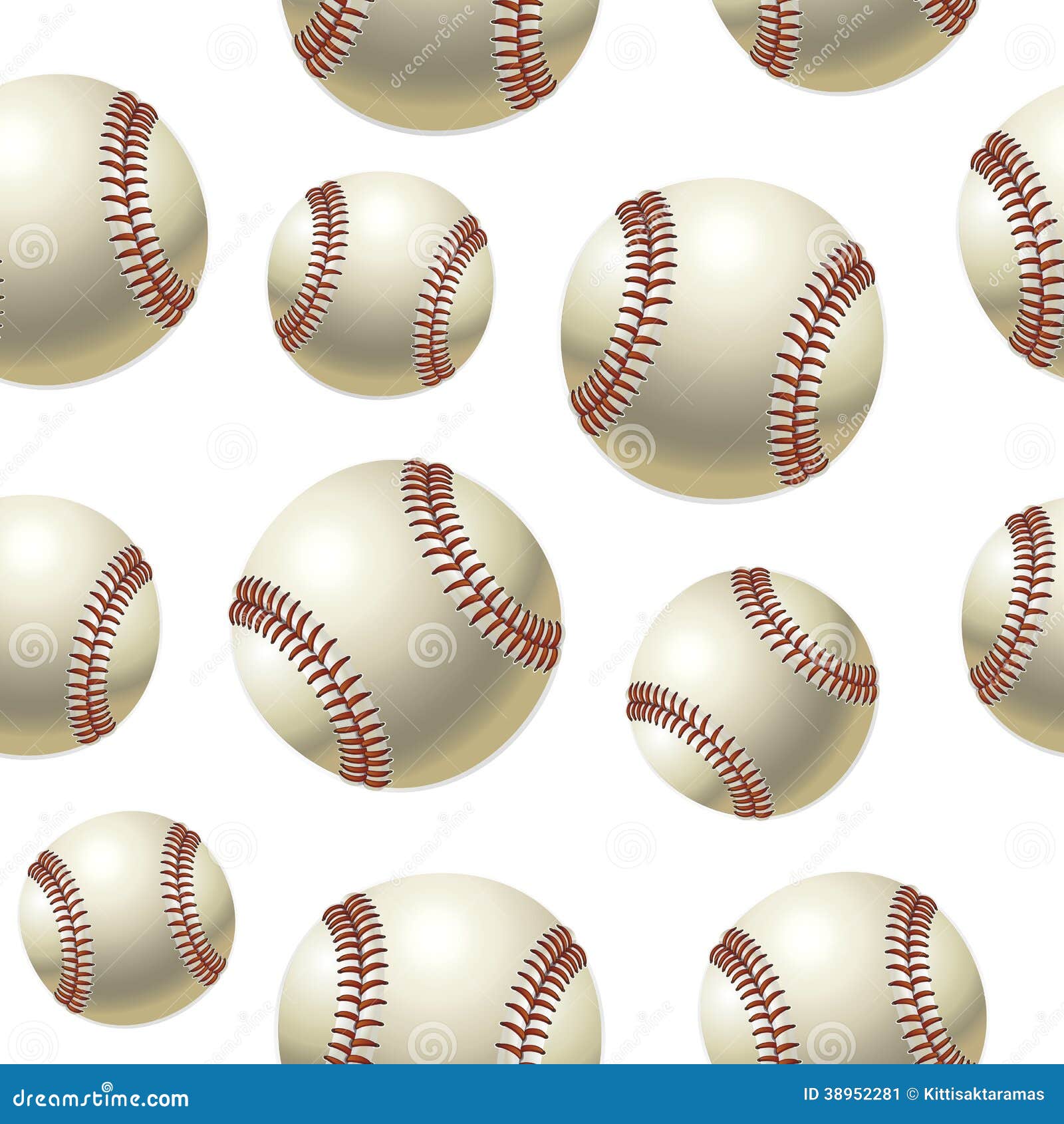 Baseballs Seamless Pattern. Stock Vector - Illustration of computer ...