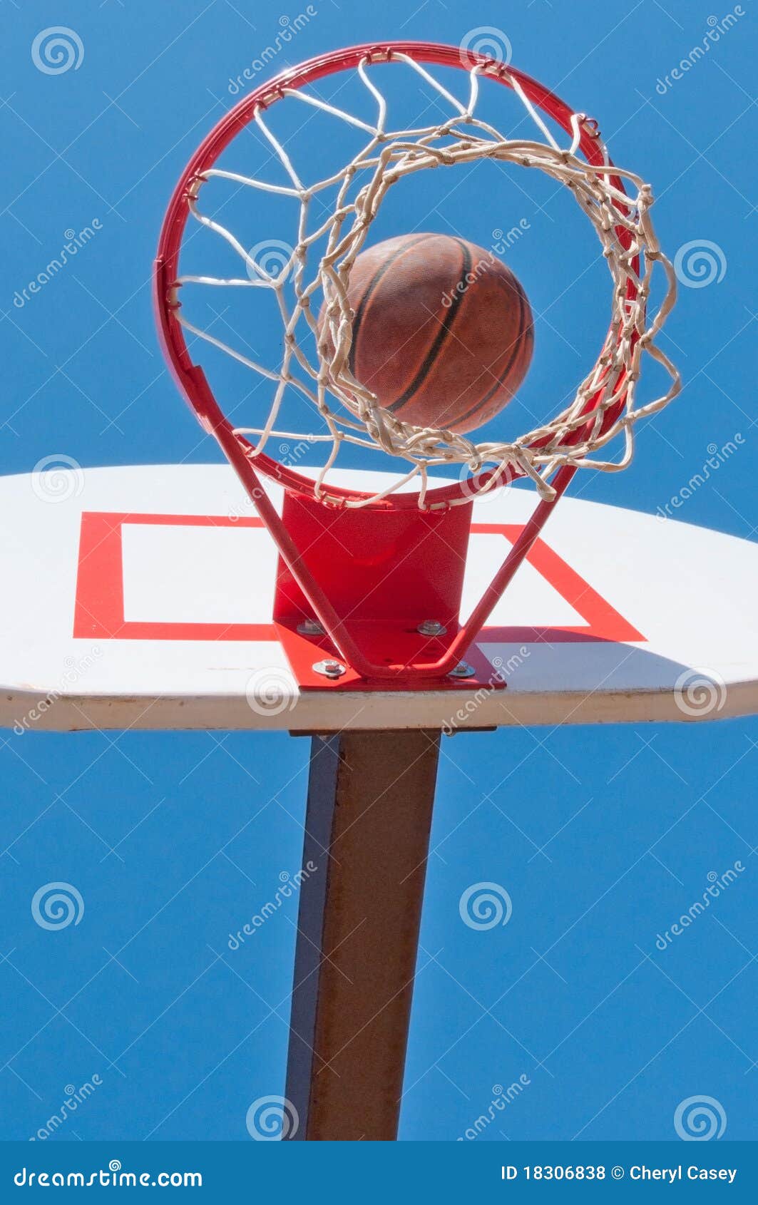 Baseketball goal stock photo. Image of goal, high, play - 18306838