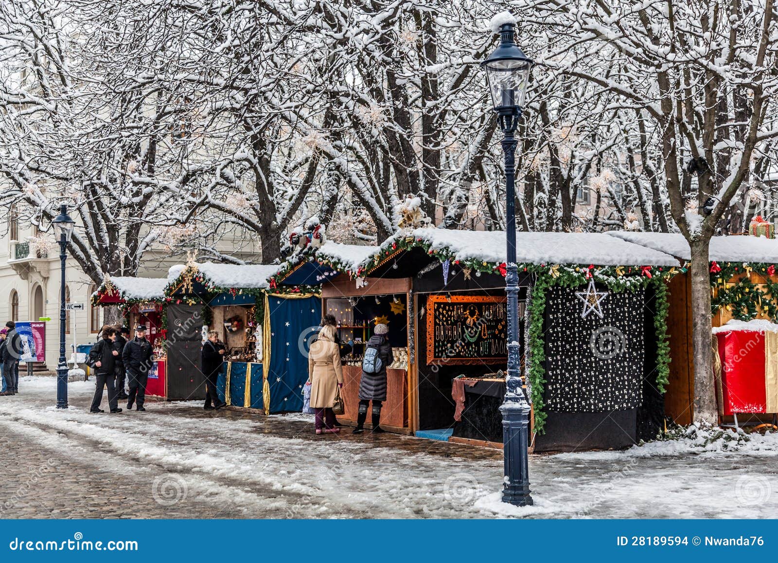 Basel Christmas Market editorial stock image. Image of festive - 28189594