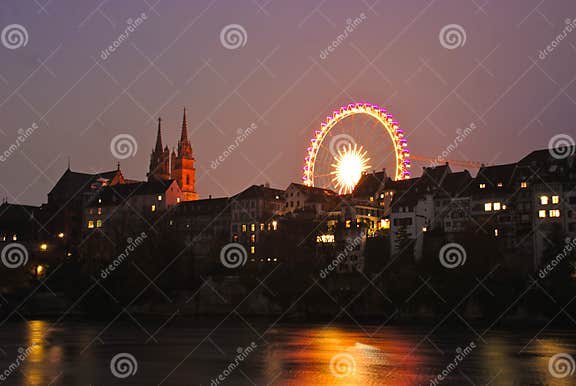 Basel Herbstmesse, Autumn Fair Stock Photo - Image of river, fair: 22103176
