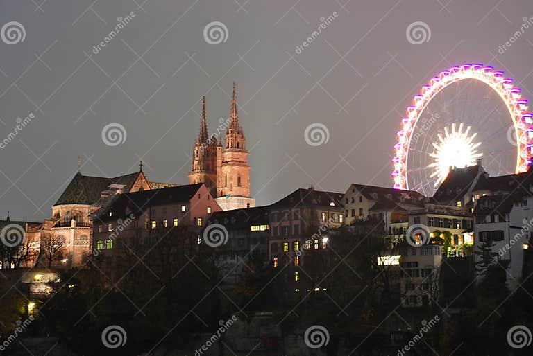 Basel Herbstmesse, Autumn Fair Stock Image - Image of river, swiss ...