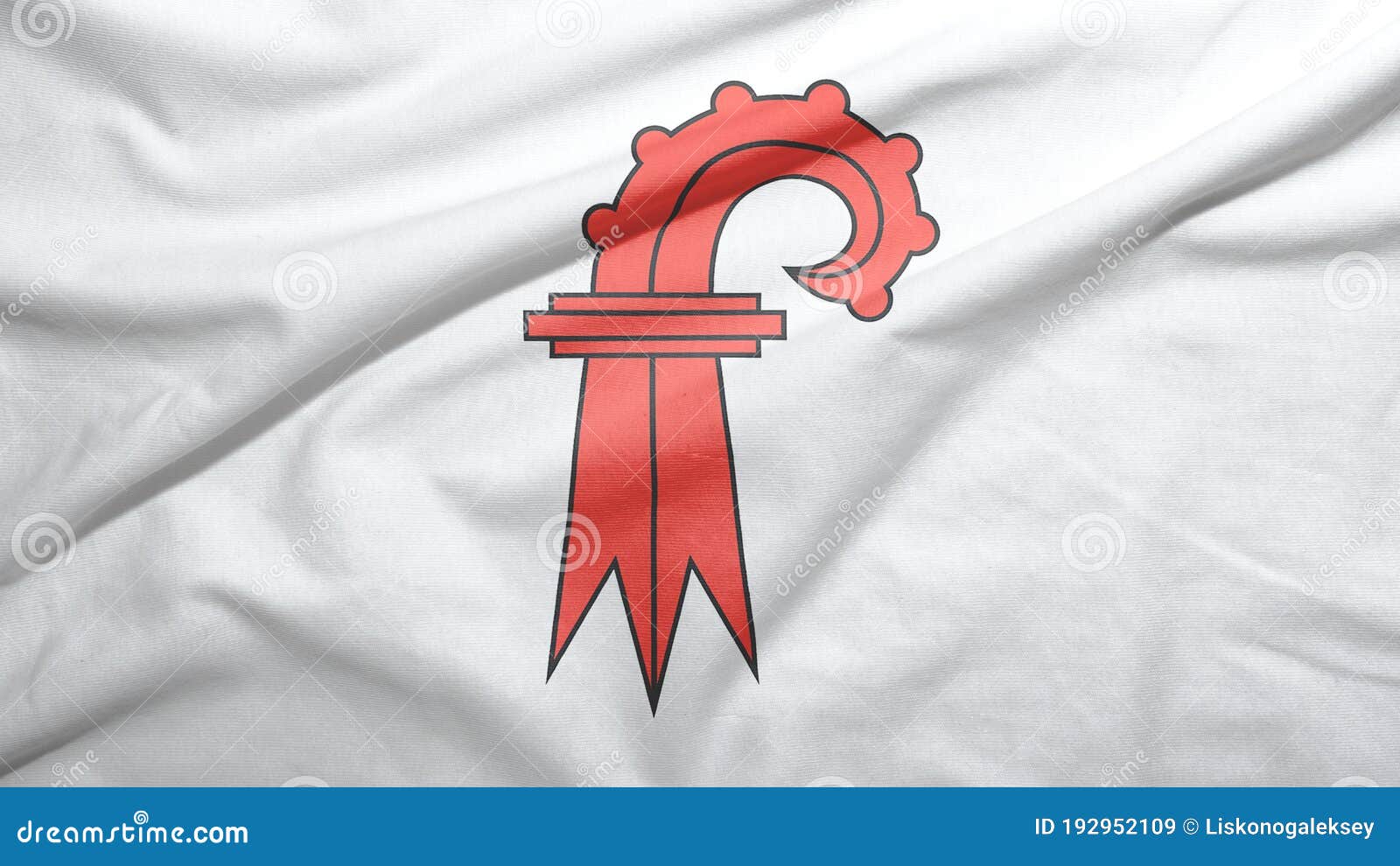 Basel Land Canton of Switzerland Flag Stock Image - Image of horizontal ...