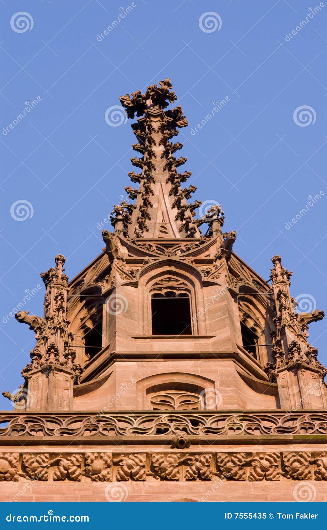 Basel Munster church tower stock image. Image of rock - 7555435