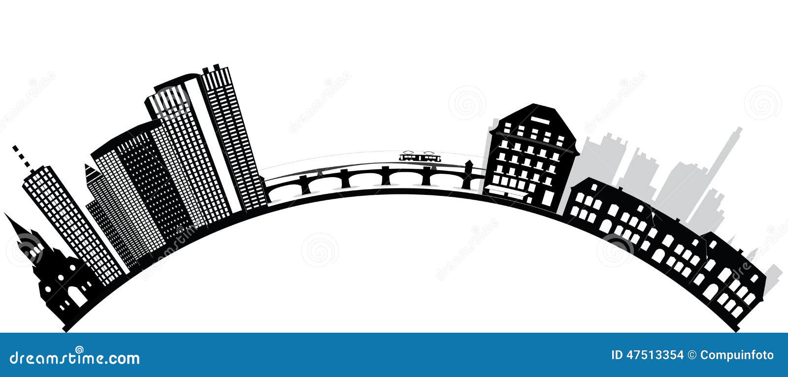 Basel Skyline Switzerland Vector Linear Style City | CartoonDealer.com ...