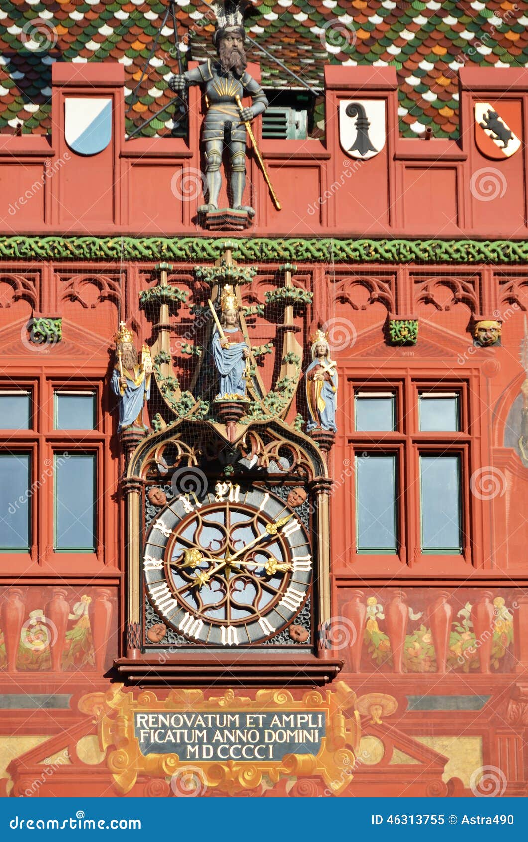 Basel, Switzerland stock image. Image of wall, fortification - 46313755