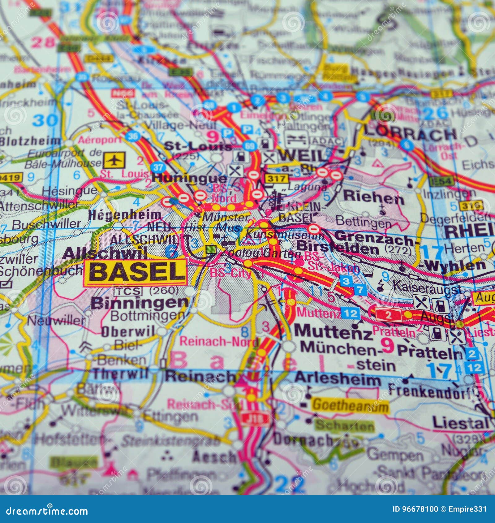 Basel Tourist Map