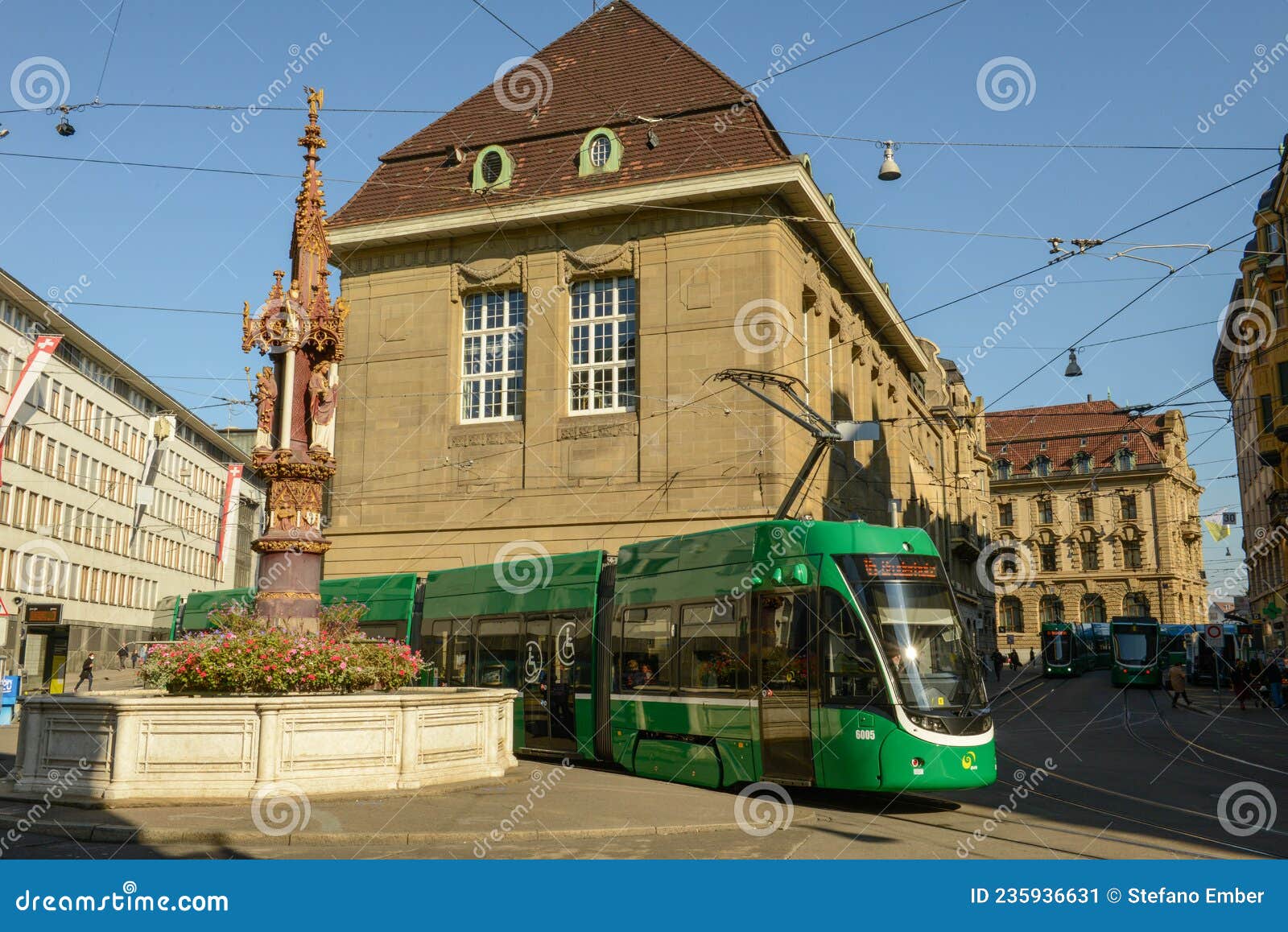 View at the Old Center of Basel on Switzerland Editorial Photo - Image ...