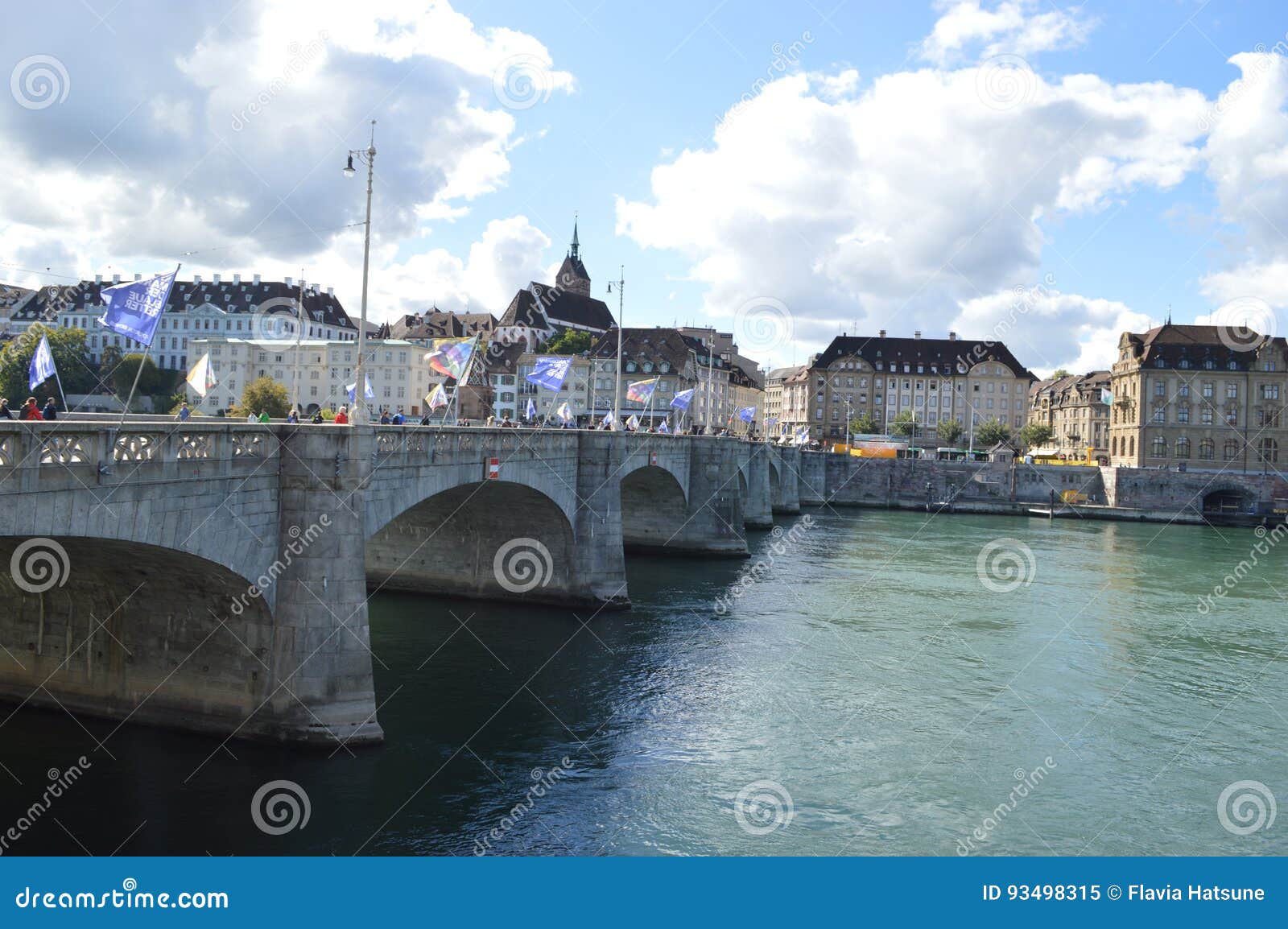 Basel in Switzerland editorial image. Image of bridge - 93498315