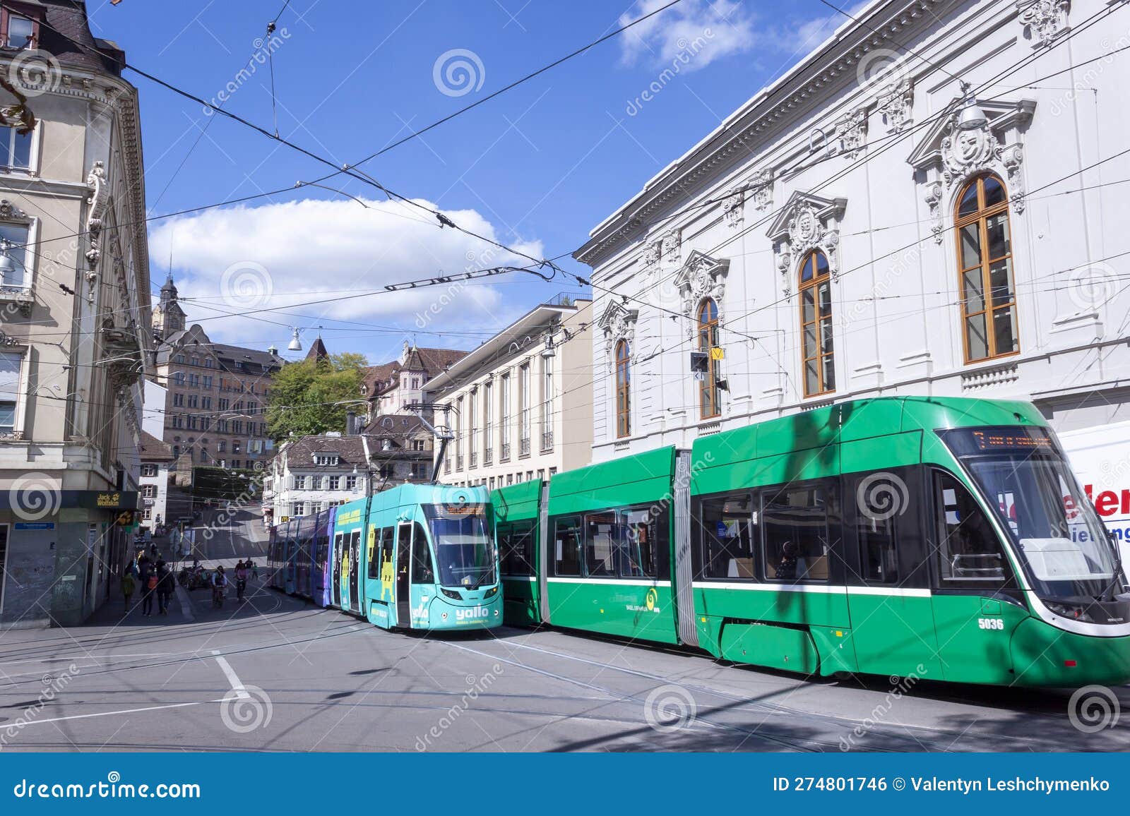 Tram on the Street in Basel in Mid-September Editorial Photo - Image of ...