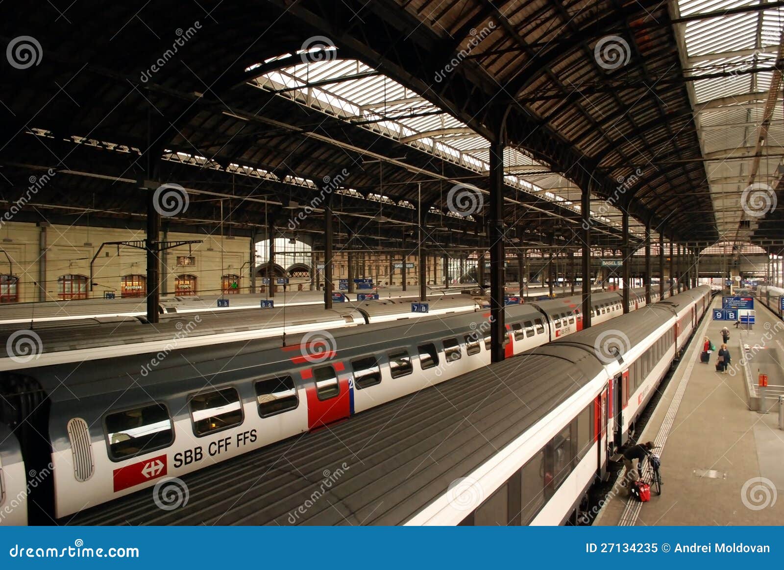 Basel train station editorial image. Image of trip, trees - 27134235