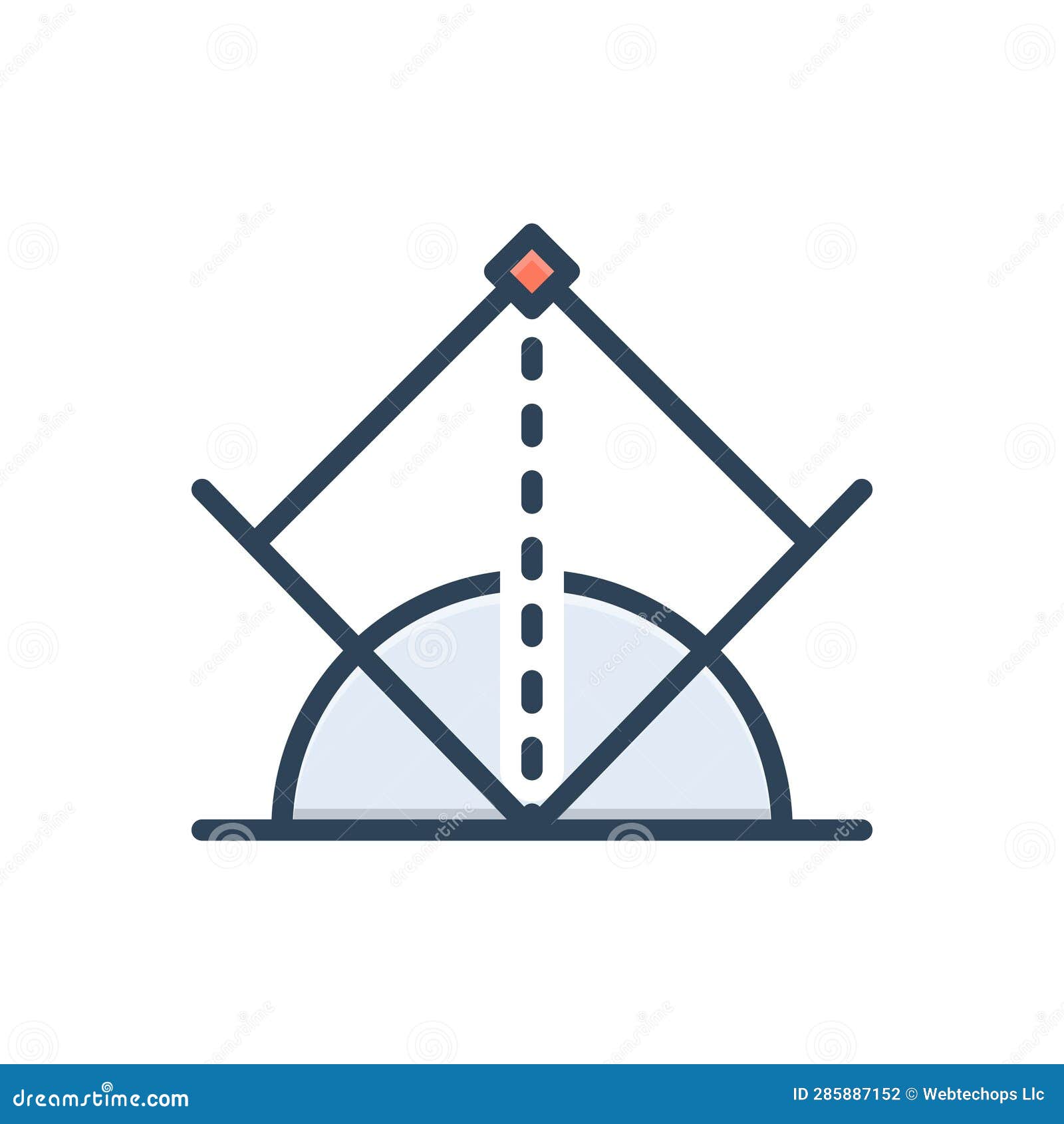 Color Illustration Icon for Baseline, Diagram and Point Stock Vector ...