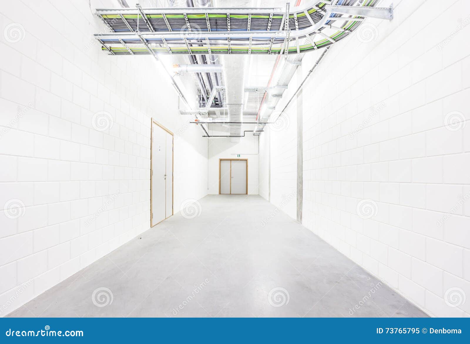 In the basement corridor stock image. Image of abstract - 73765795