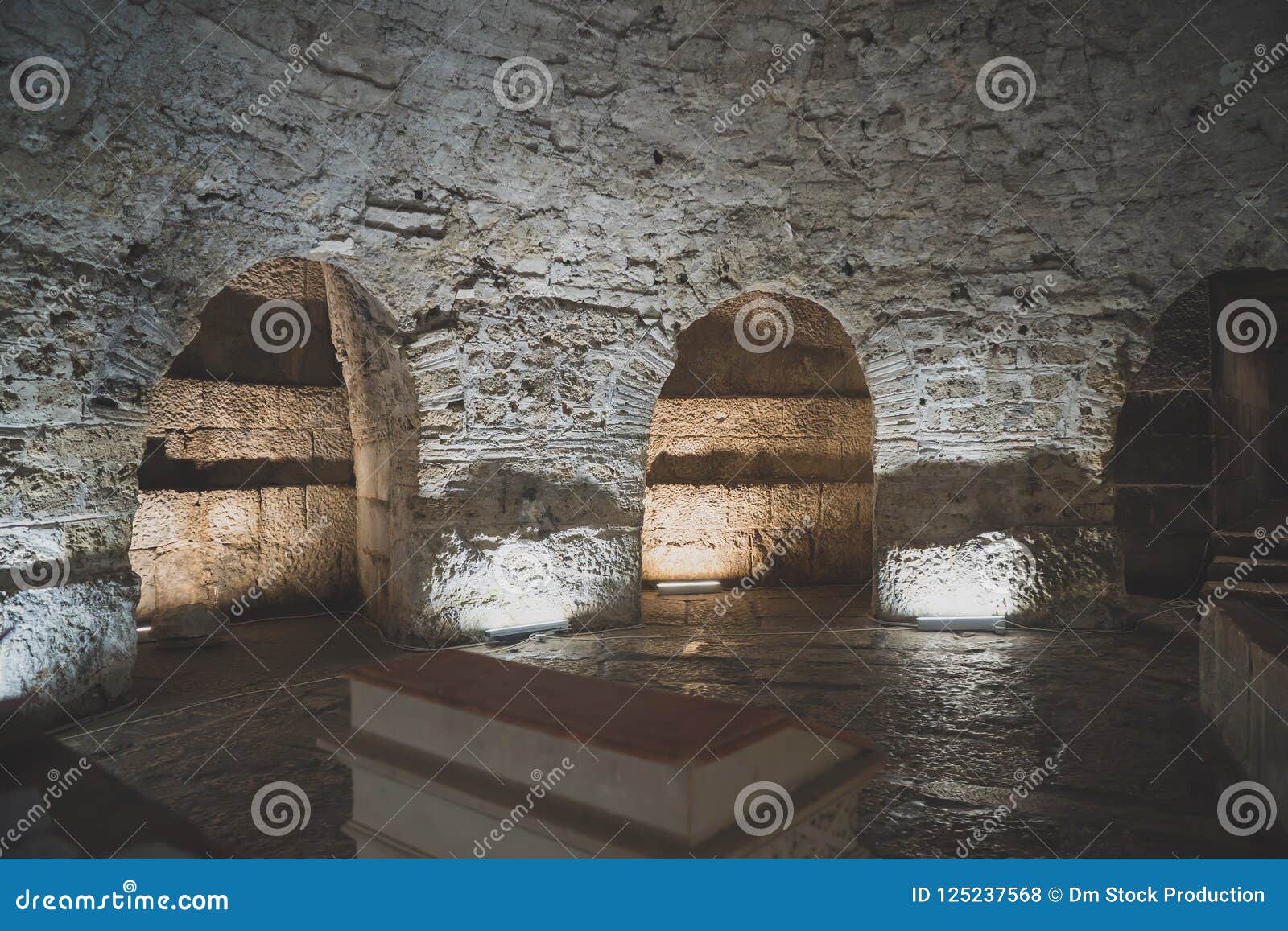 Basement of Diocletian`s Palace. Stock Photo - Image of town, stonework ...