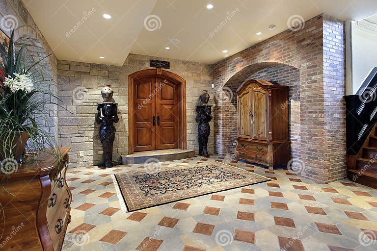 Basement foyer area stock photo. Image of architecture - 15990396