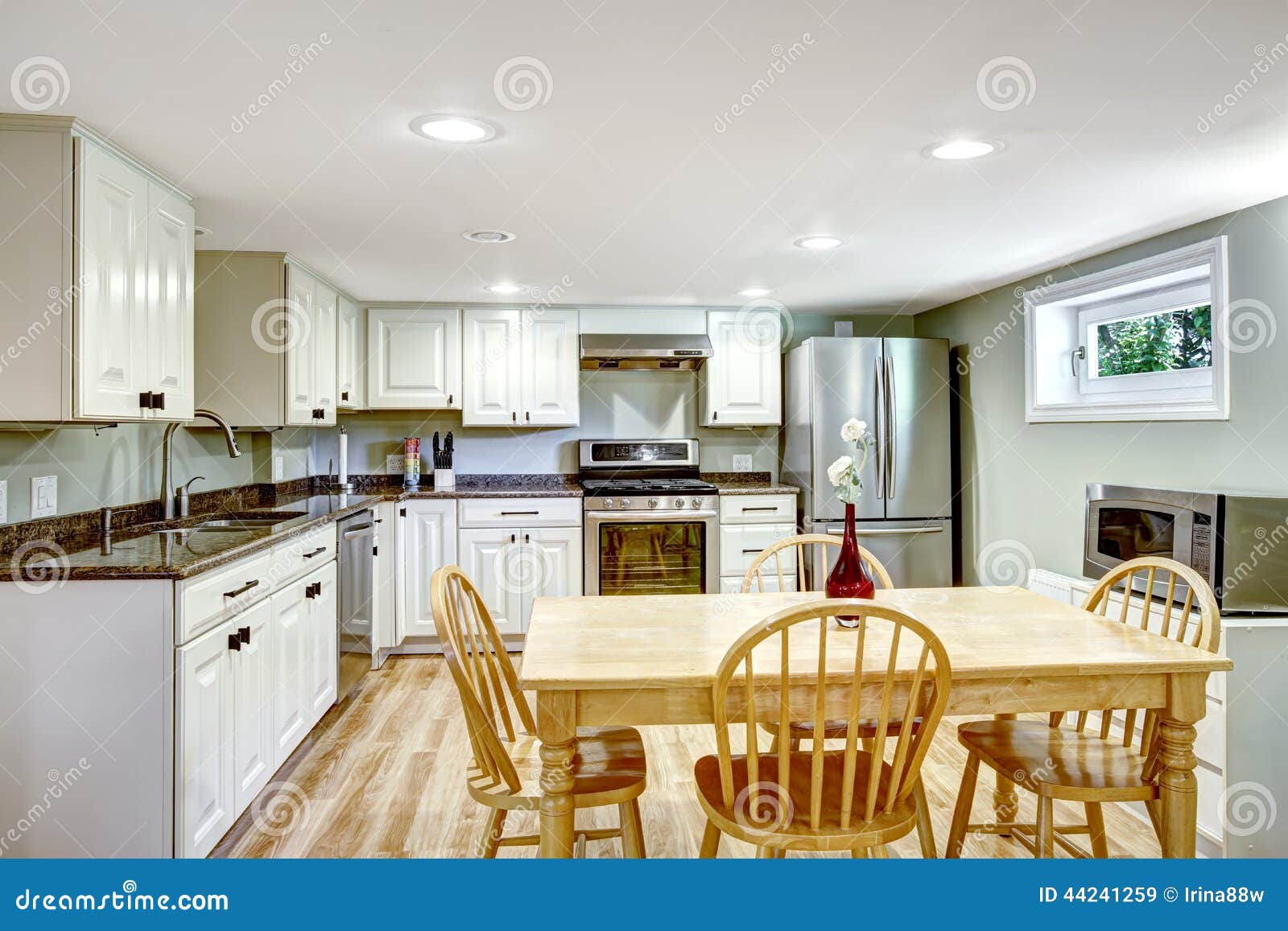 Basement Kitchen Room. Mother-in-law Apartment Stock Image - Image of ...