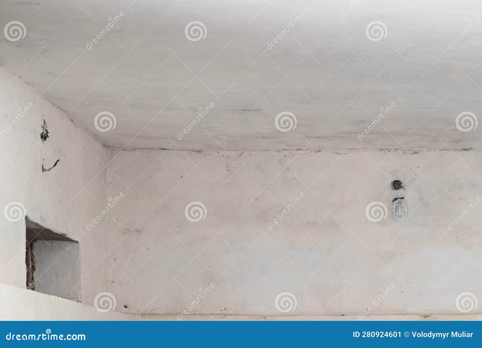 Blank Whitewashed Wall, Texture Of Plaster. White Color Background ...