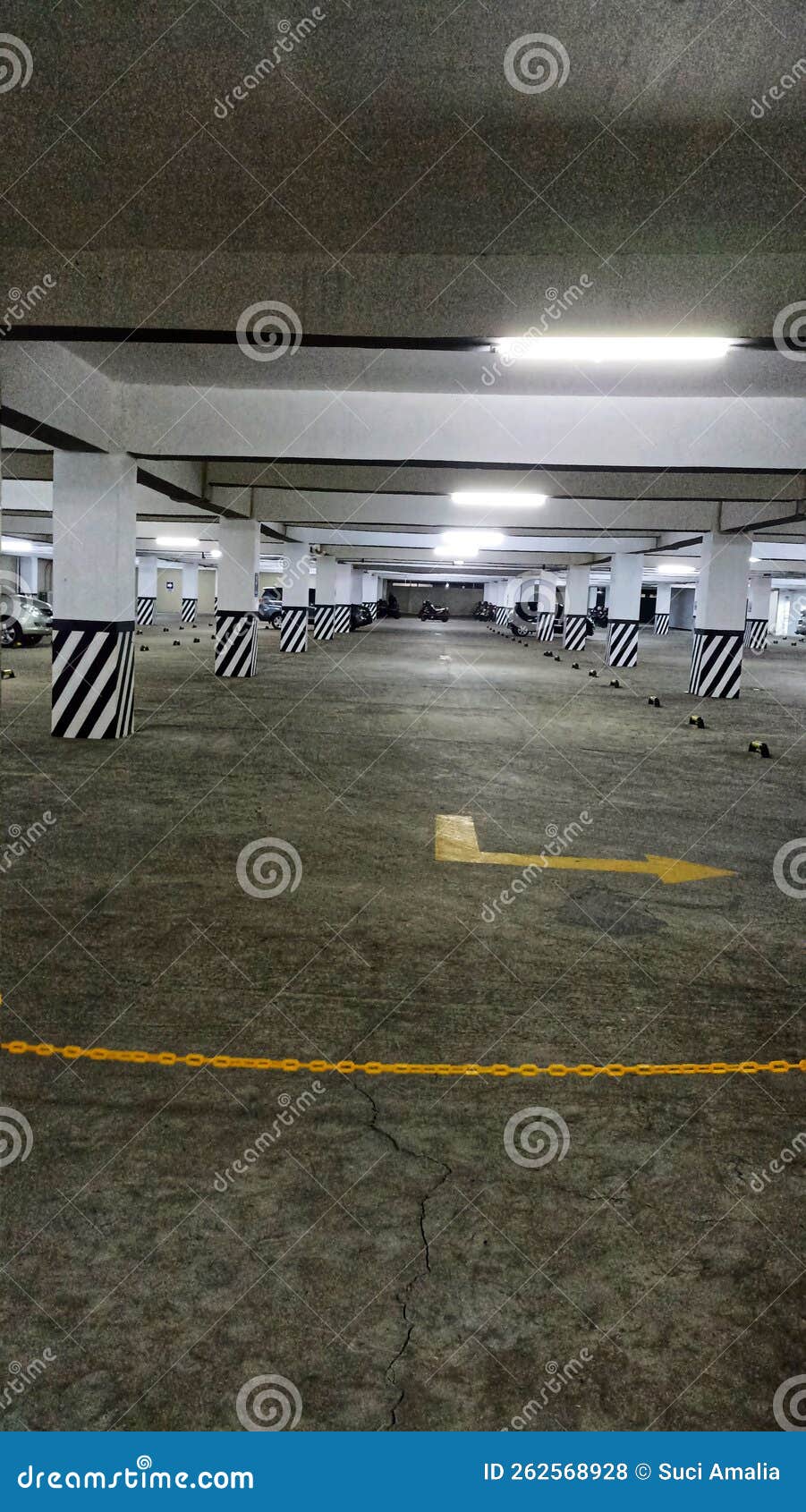 Mall Underground Parking Area Stock Photo - Image of building, area ...