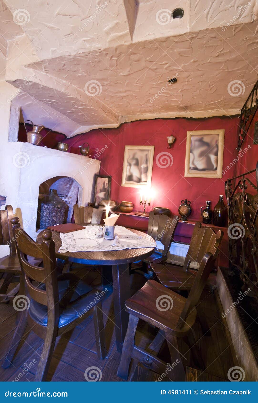 Basement restaurant stock image. Image of decorations - 4981411
