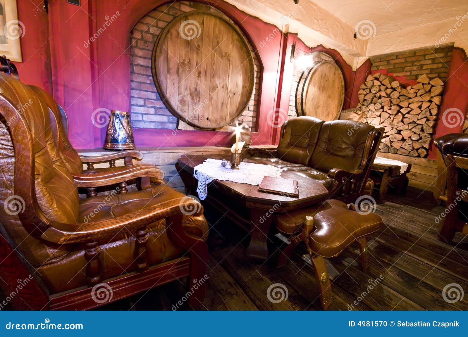 Basement restaurant stock photo. Image of classy, antique - 4981570