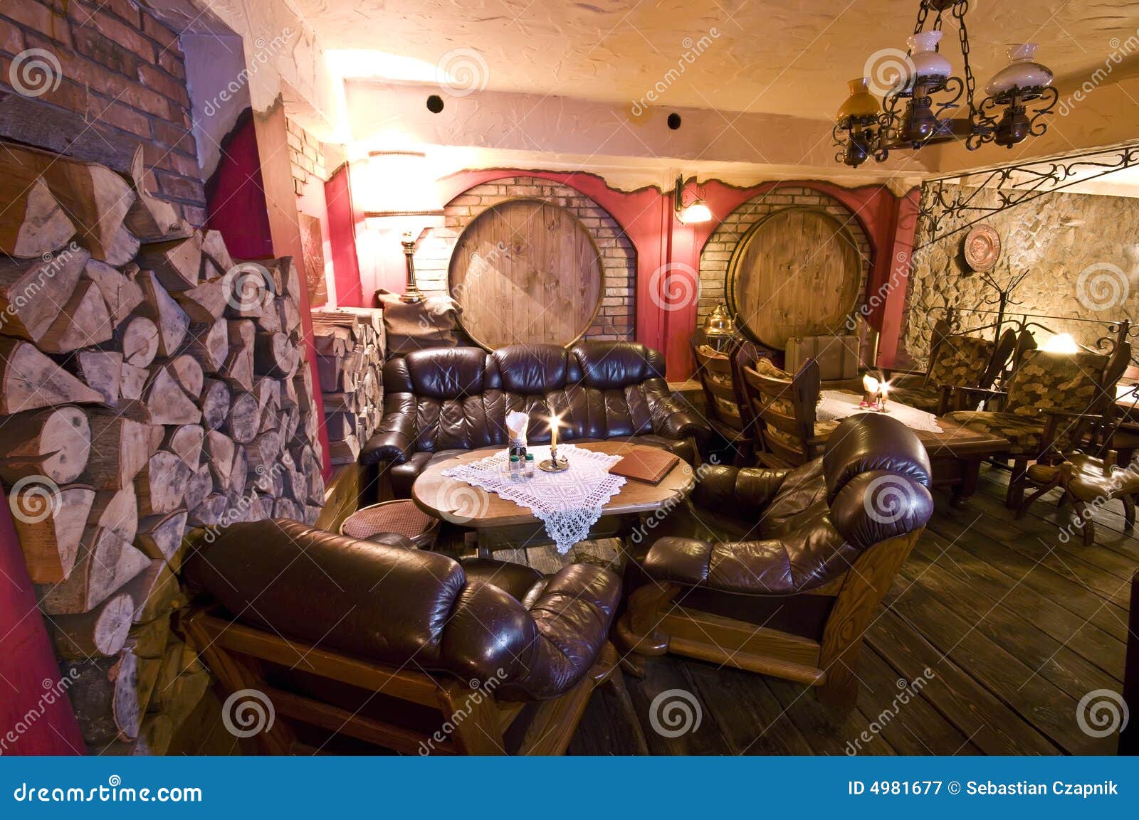 Basement restaurant stock image. Image of classic, design - 4981677