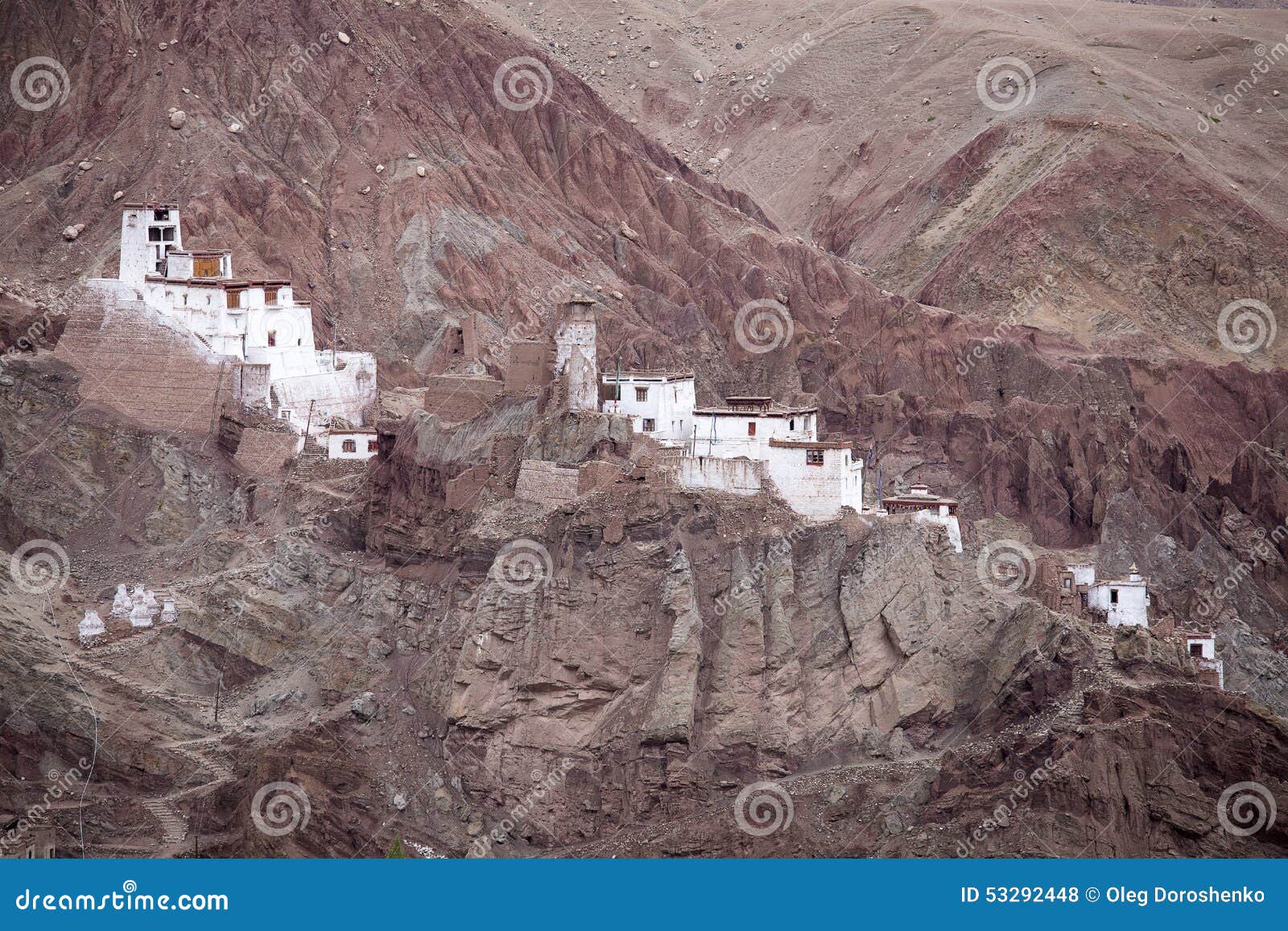 Basgo Buddhist Monastery in Ladakh, India , Stock Photo - Image of ...
