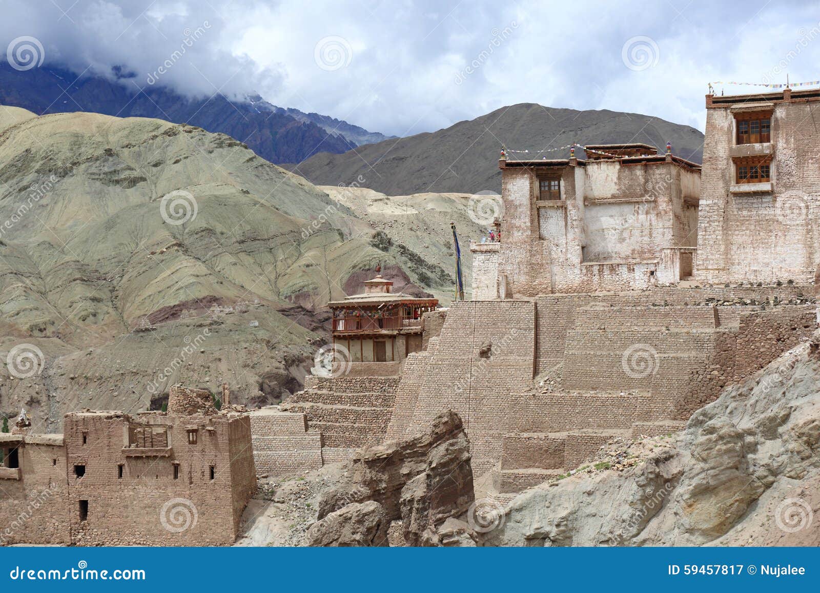 Basgo gompa stock image. Image of temple, long, travel - 59457817