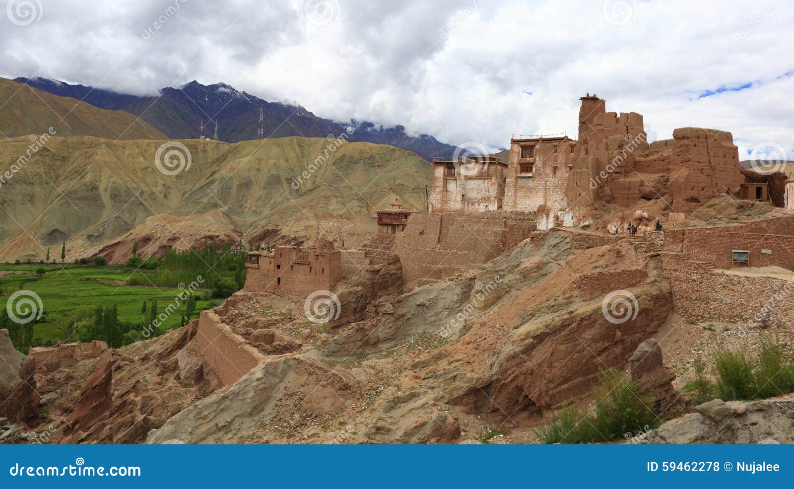 Basgo gompa stock photo. Image of indian, asia, hill - 59462278