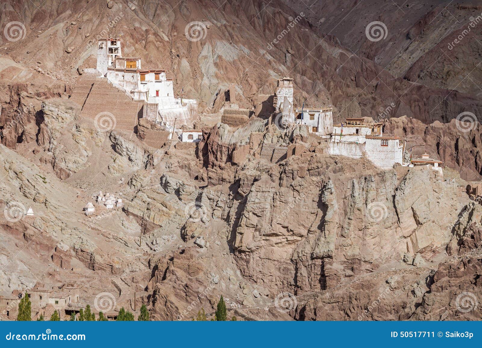 Basgo Monastery stock image. Image of buddhist, asian - 50517711