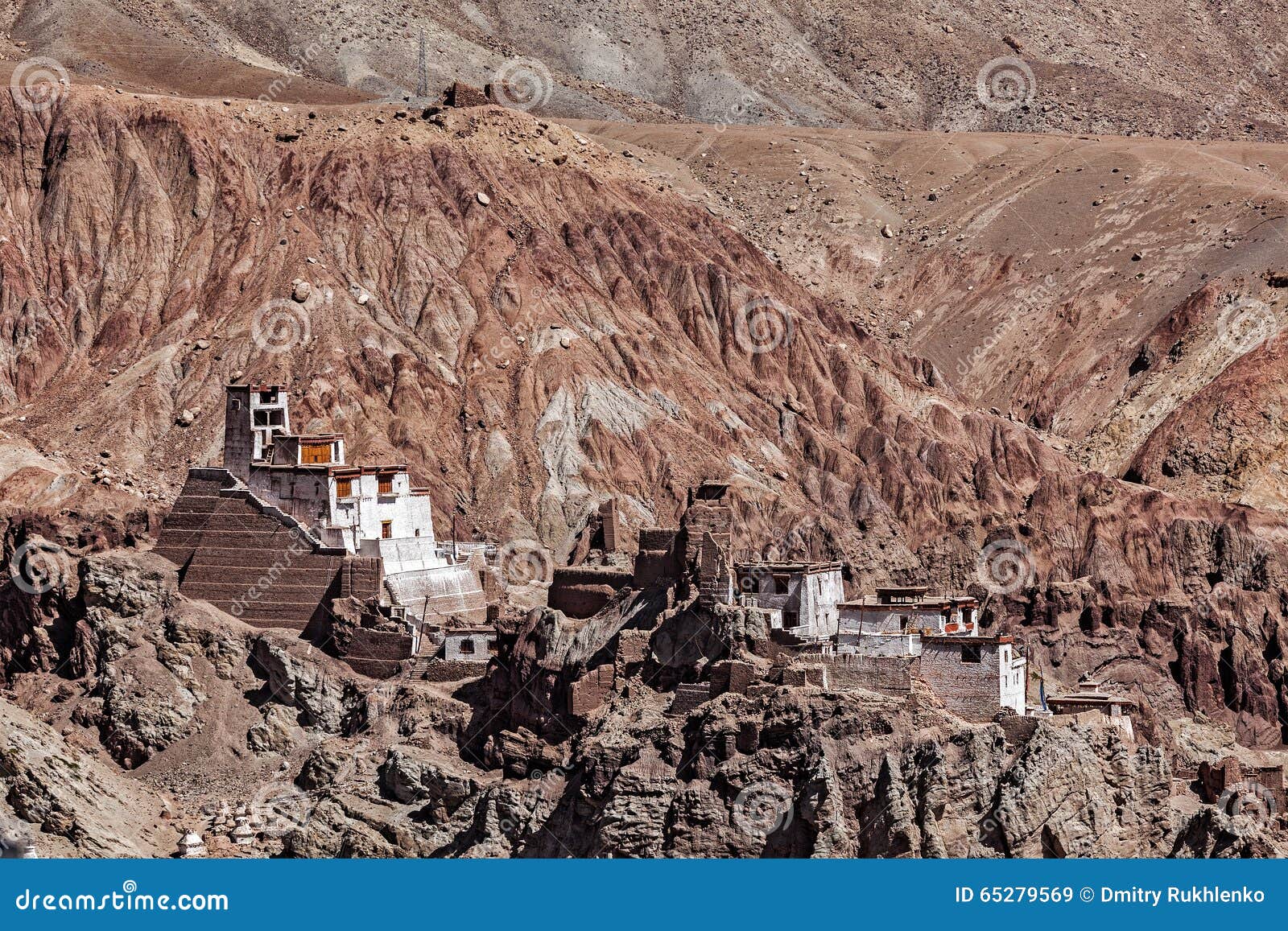 Basgo Monastery. Ladakh, India Stock Image - Image of monastery ...