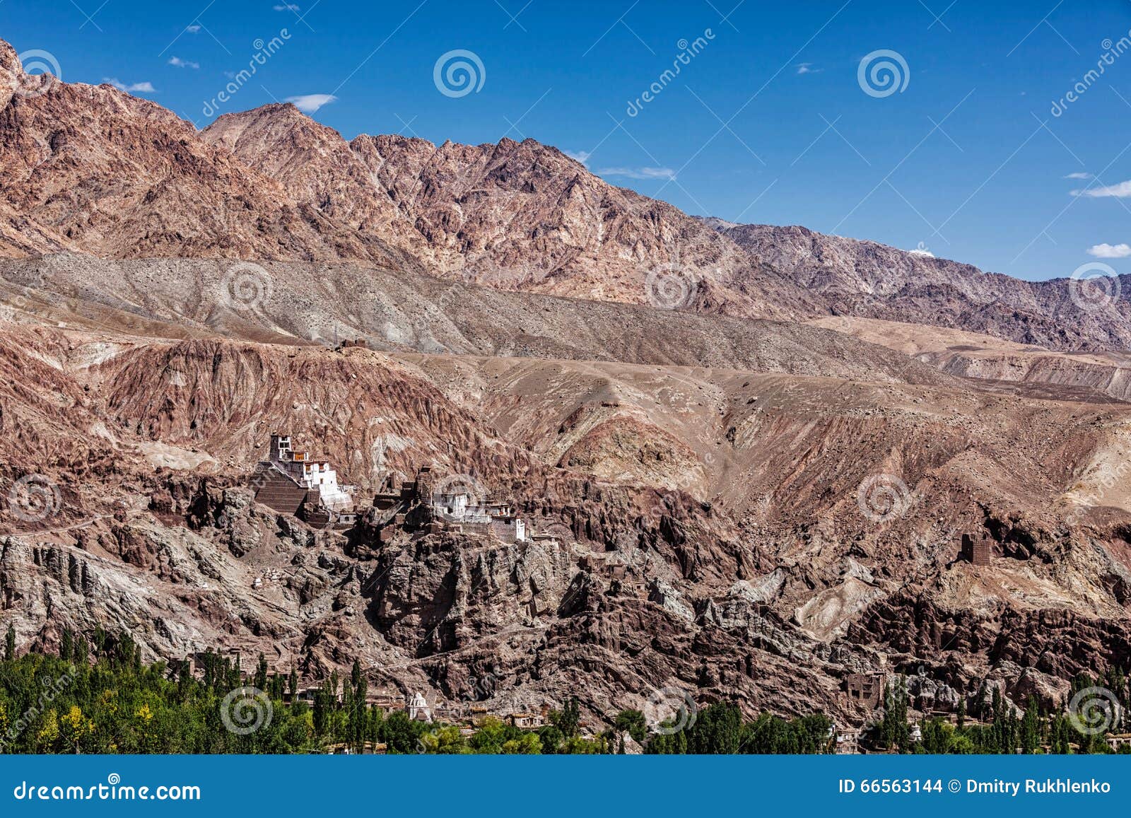 Basgo Monastery. Ladakh, India Stock Photo - Image of landscape, gompa ...