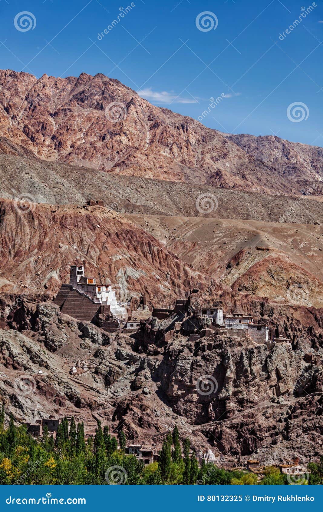 Basgo Monastery. Ladakh, India Stock Image - Image of nature, tibetan ...