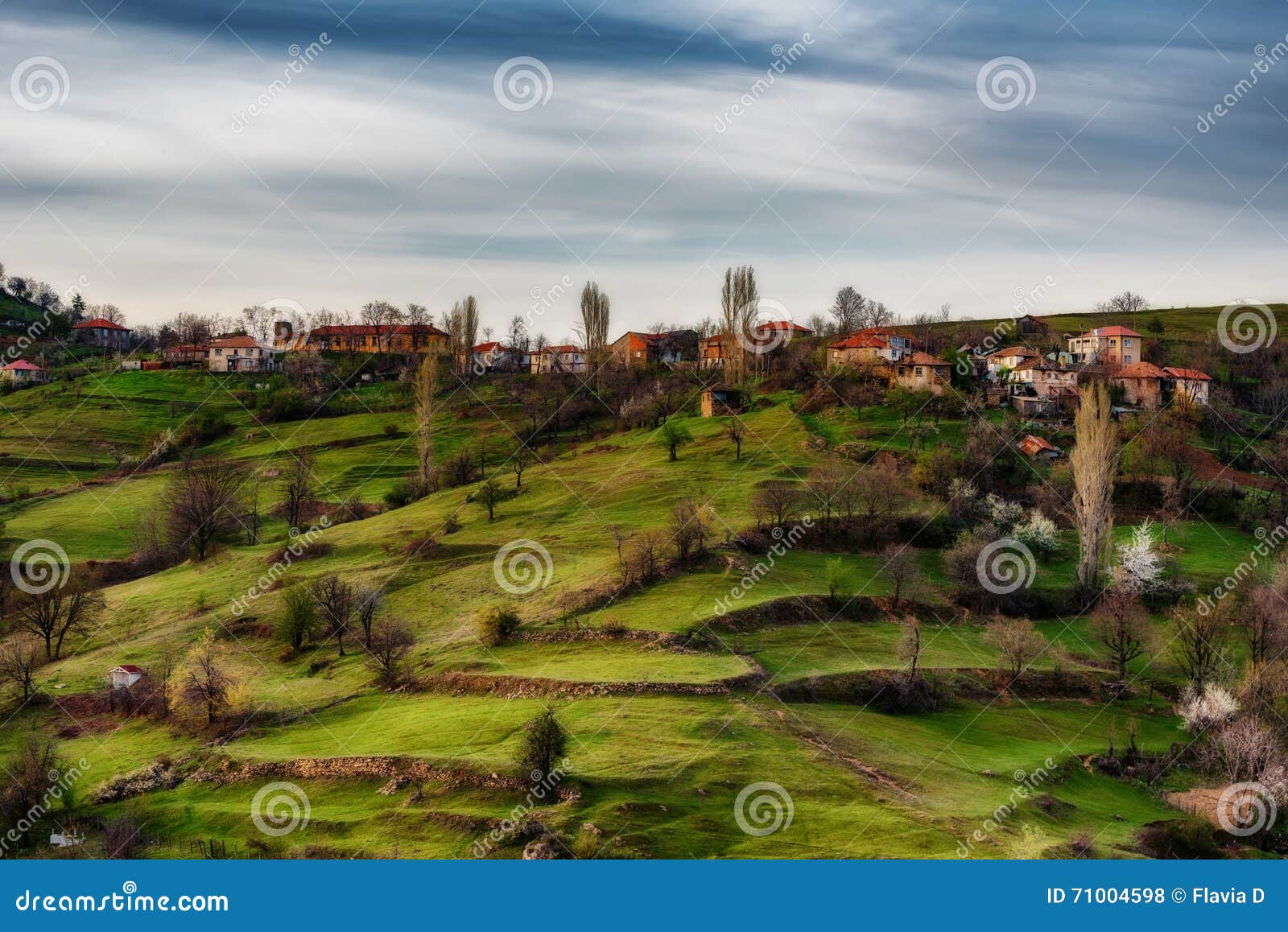 Bashevo Village, Eastern Rhodopes, Bulgaria Stock Photo - Image of hill ...