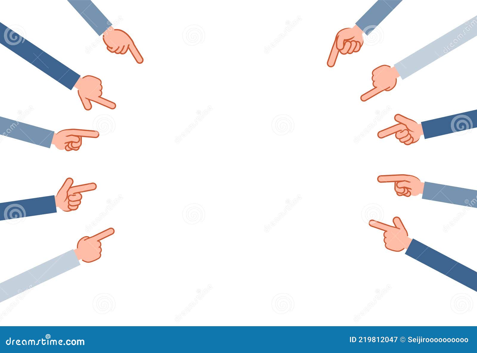 Bashing stock vector. Illustration of item, finger, object - 219812047