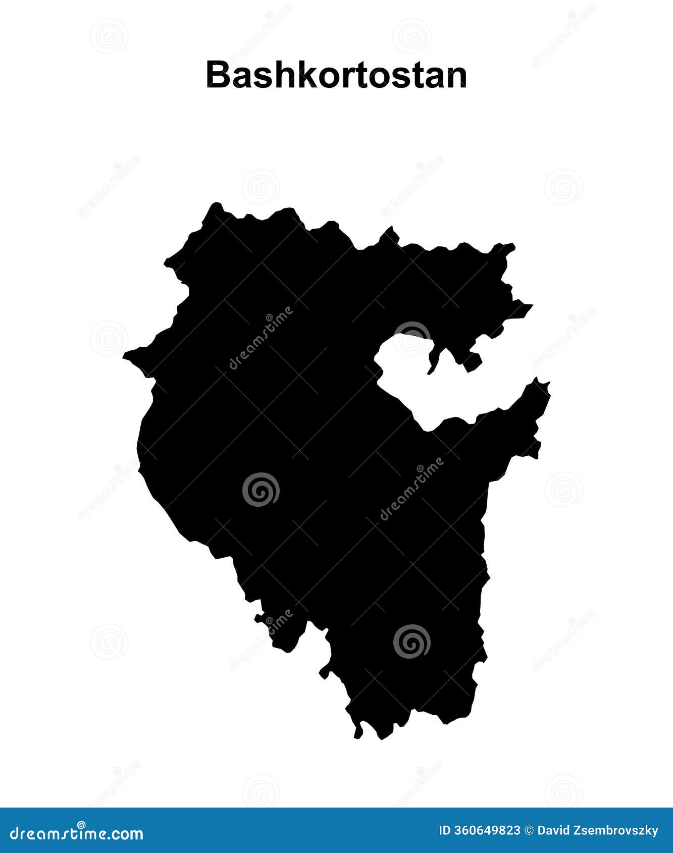 Bashkortostan Outline Map Cartoon Vector | CartoonDealer.com #334733125
