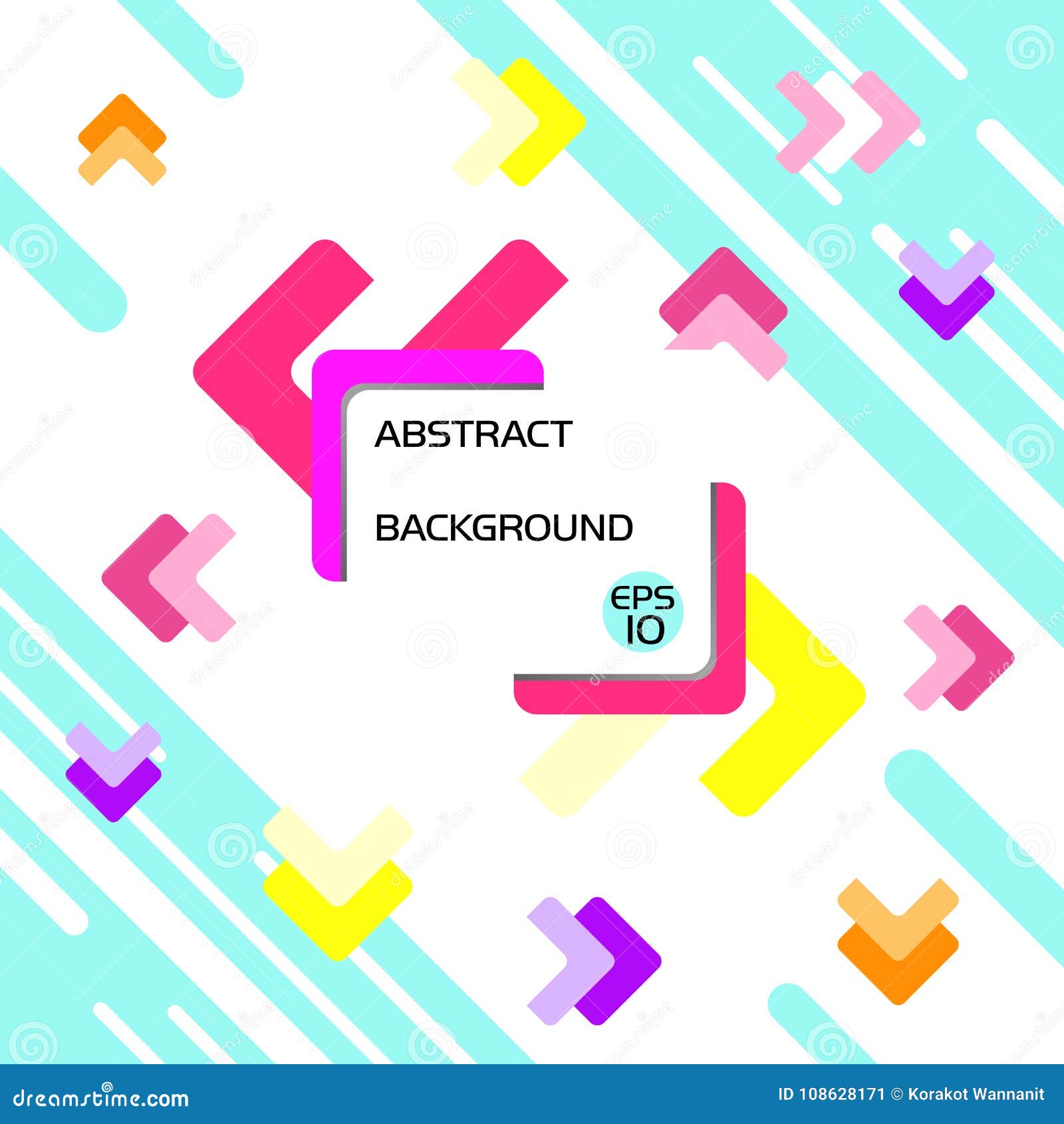 Basic Abstract Background Design with Geometric Shapes in Center Stock ...